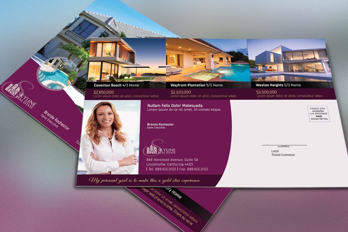 Real Estate EDDM Postcard Template (11641) | Flyers | Design Bundles
