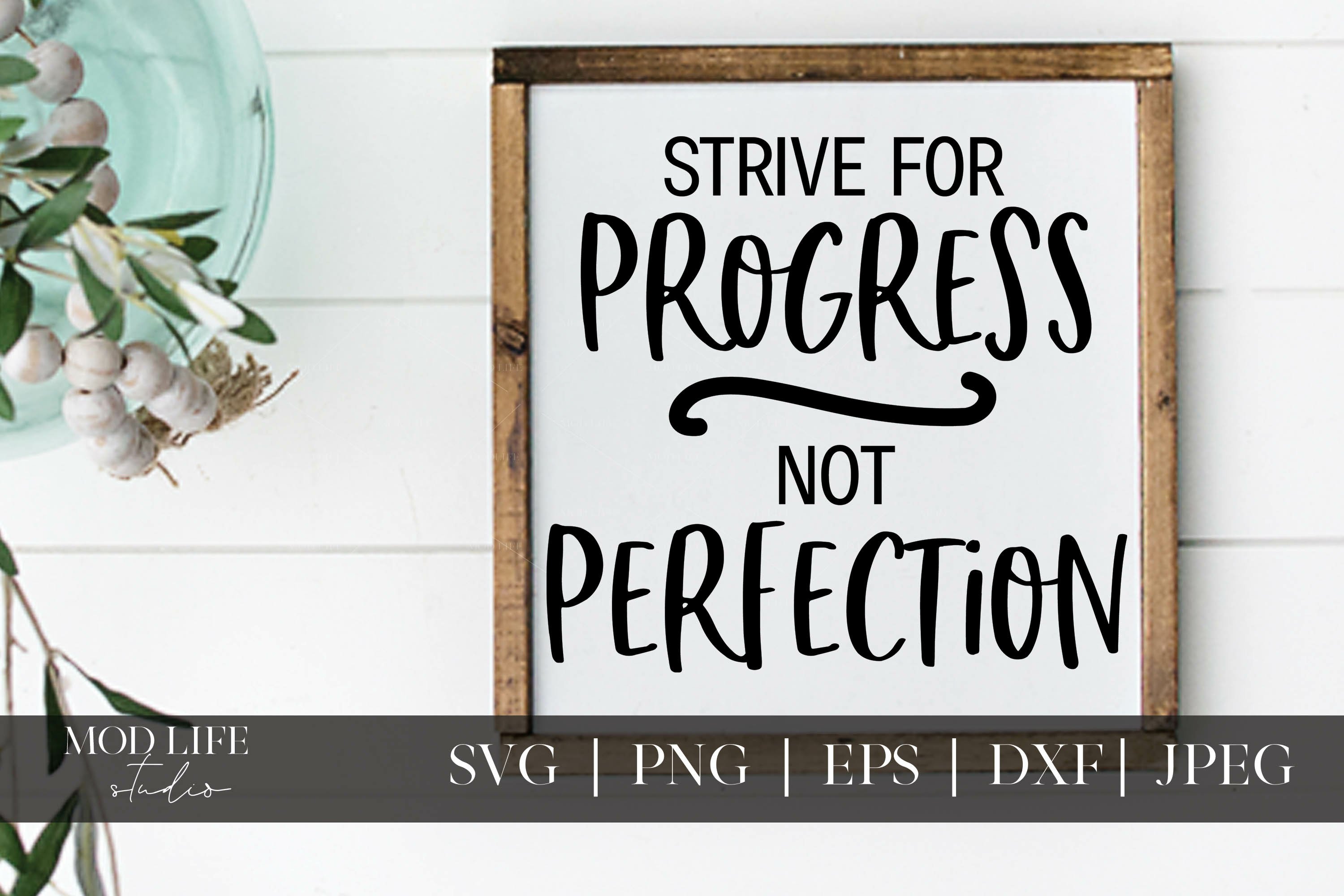 Progress Not Perfection SVG Cut File - SVG PNG JPEG DXF (1239410 ...