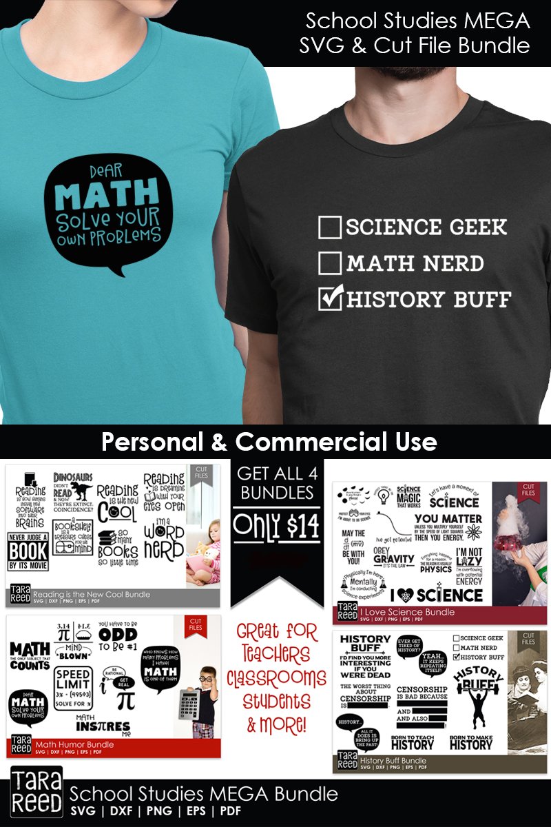 School Studies MEGA Bundle - SVG and Cut Files for Crafters (124652 ...