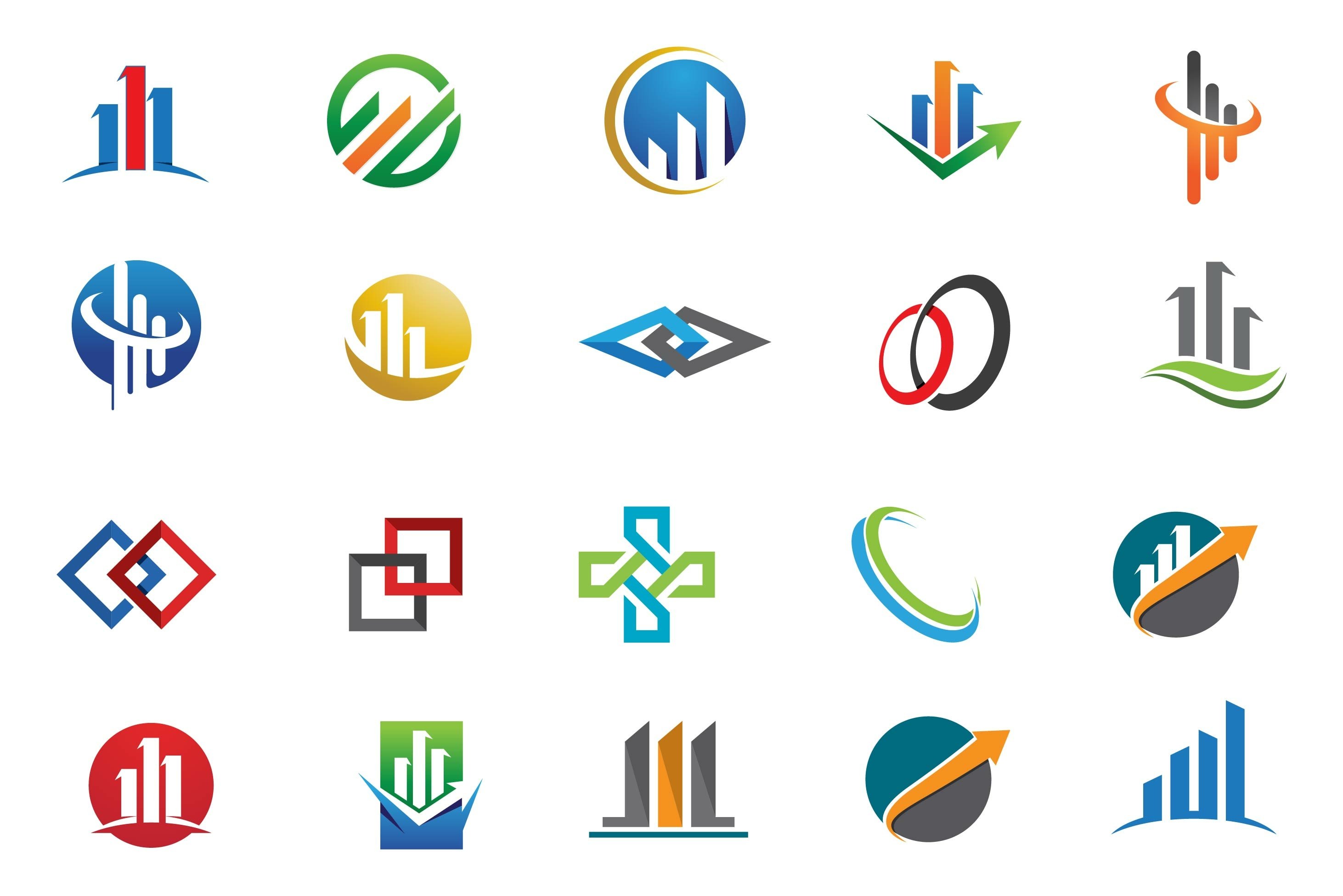 finance logo and symbols vector concept illustration (1337507) | Logos ...