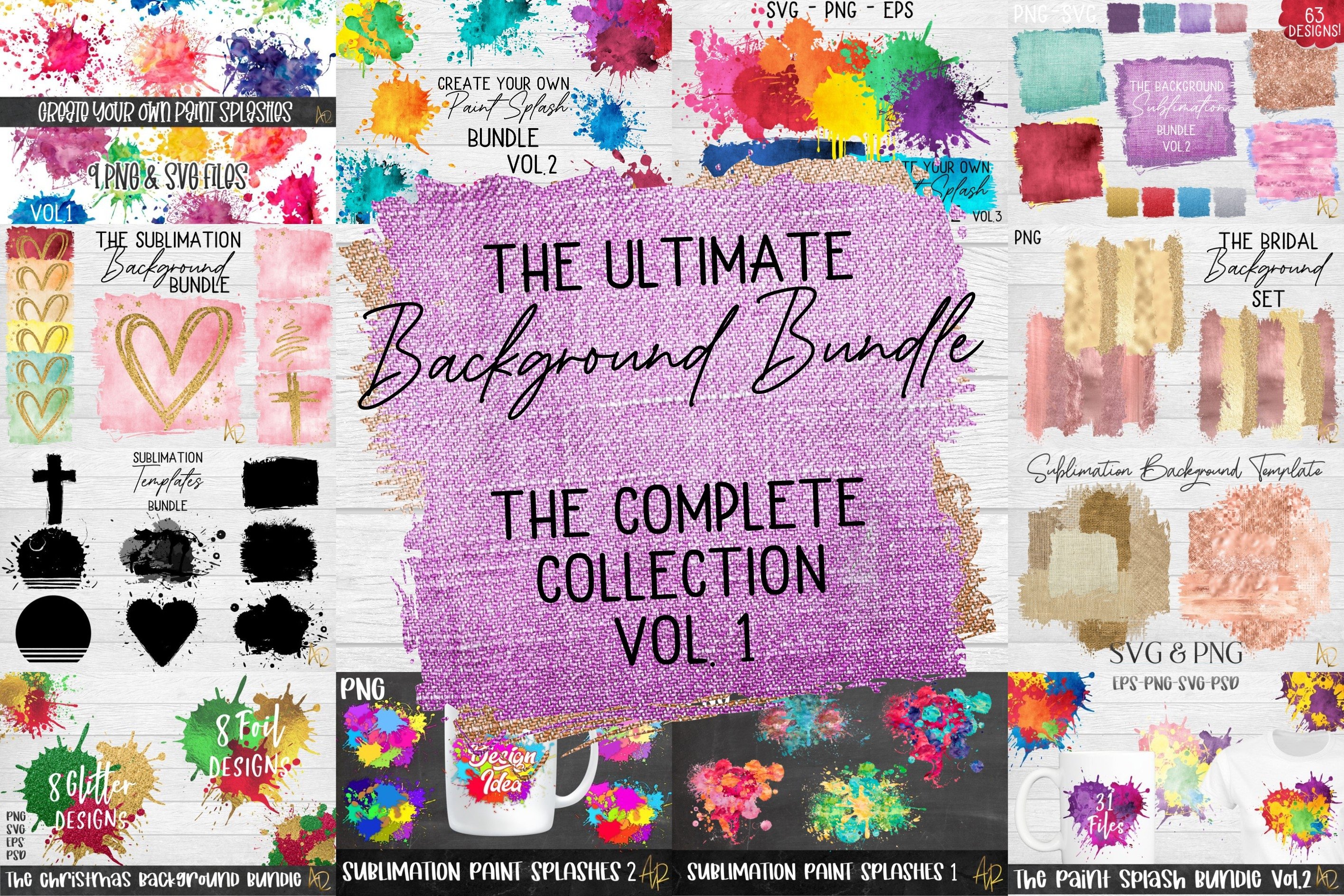 Sublimation Background Bundle |The Ultimate Collection PNG (1105410 ...