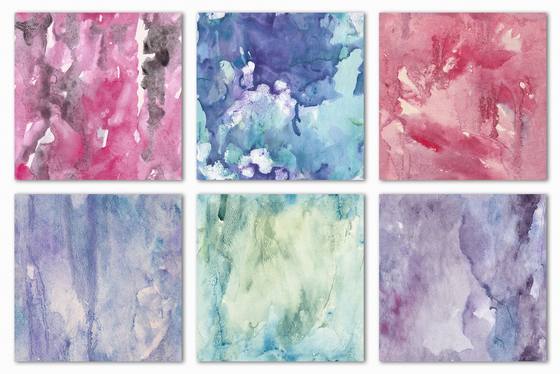Seamless Watercolor Textures - 10 Watercolour Backgrounds (295480 ...