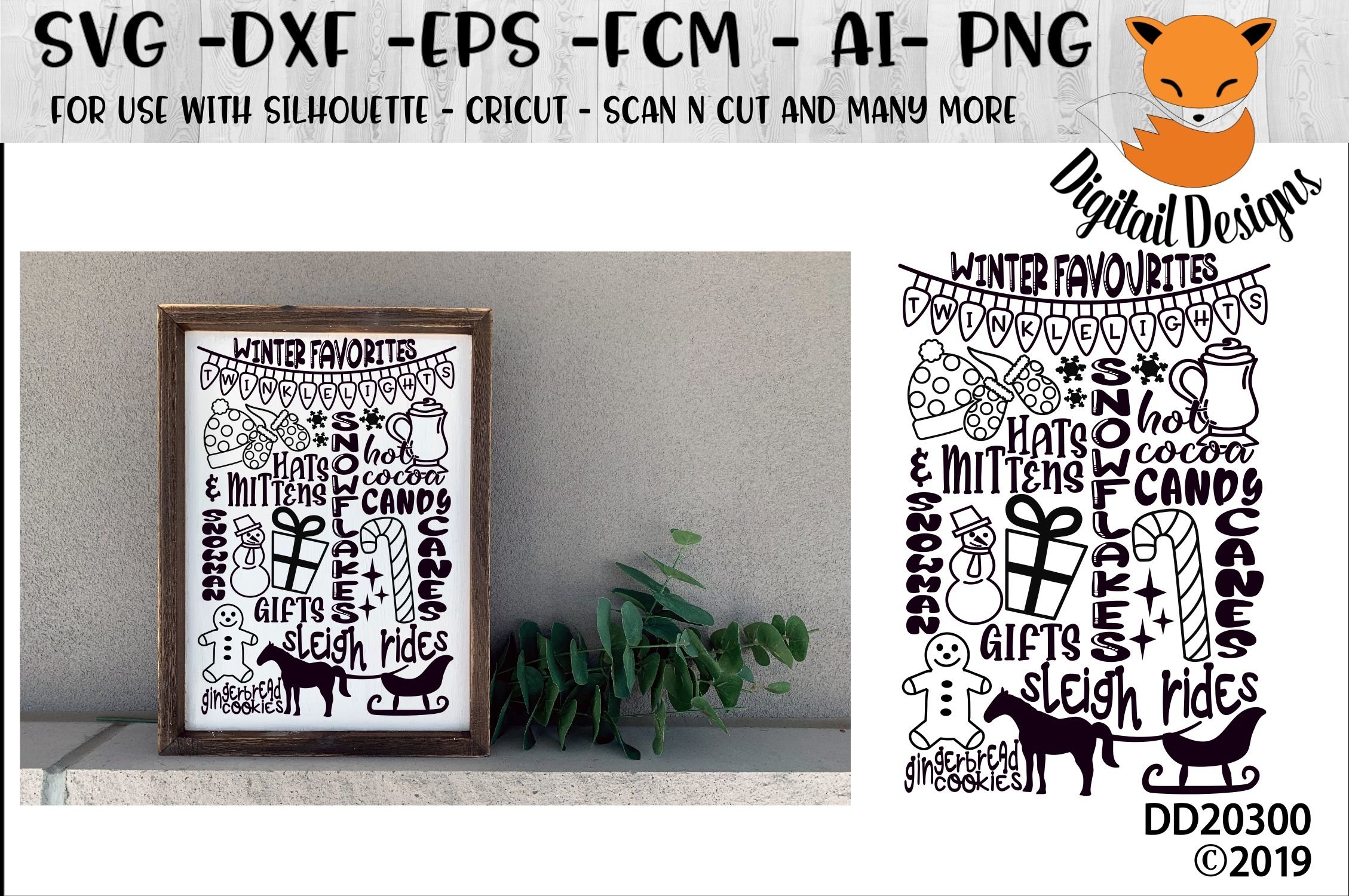 Winter Favorites/Favourites Typography SVG (964537) | SVGs | Design Bundles