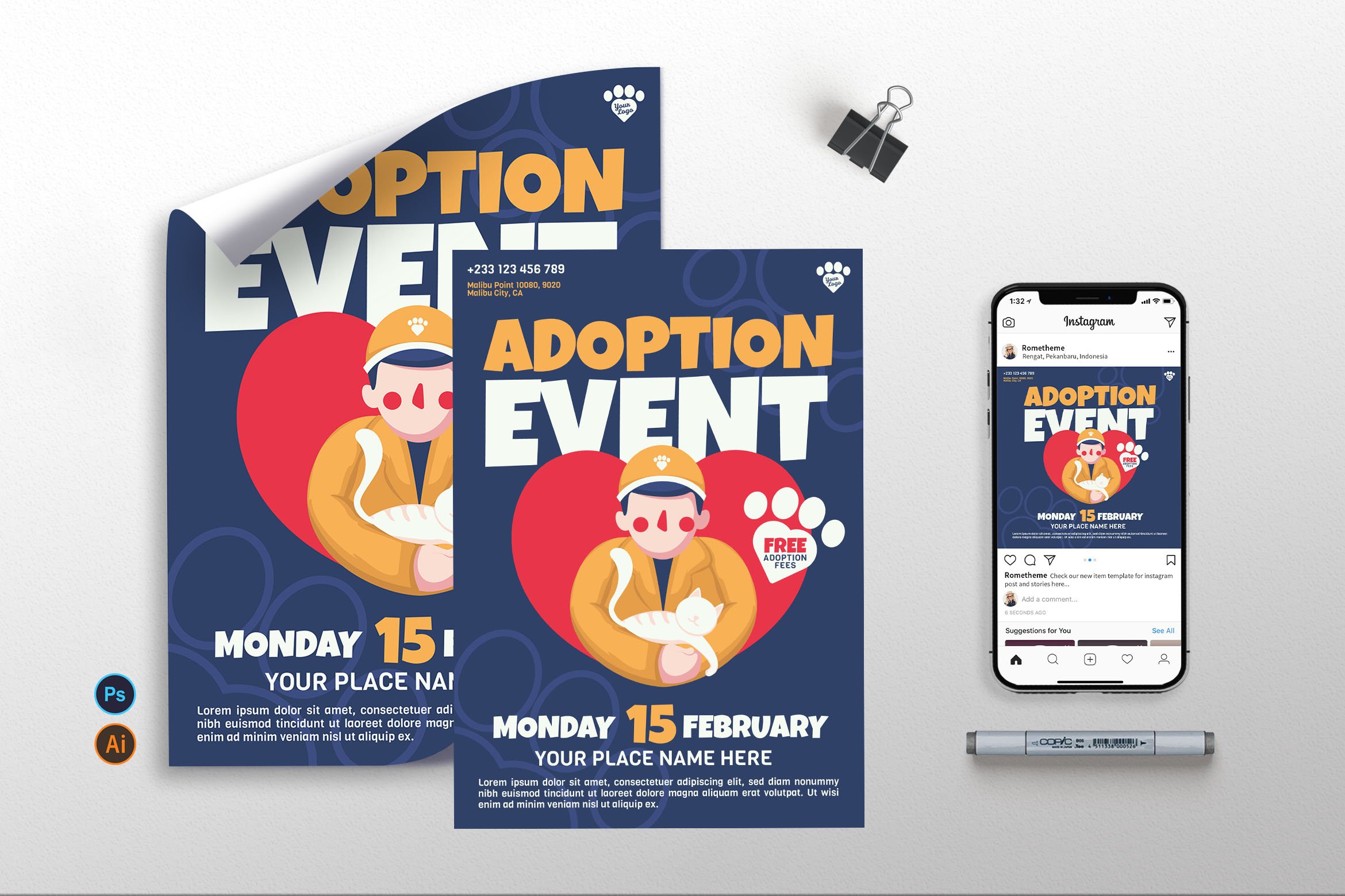 Adoption Event vol.2 - Flyer, Poster & Instagram GR (1182951) | Flyers ...