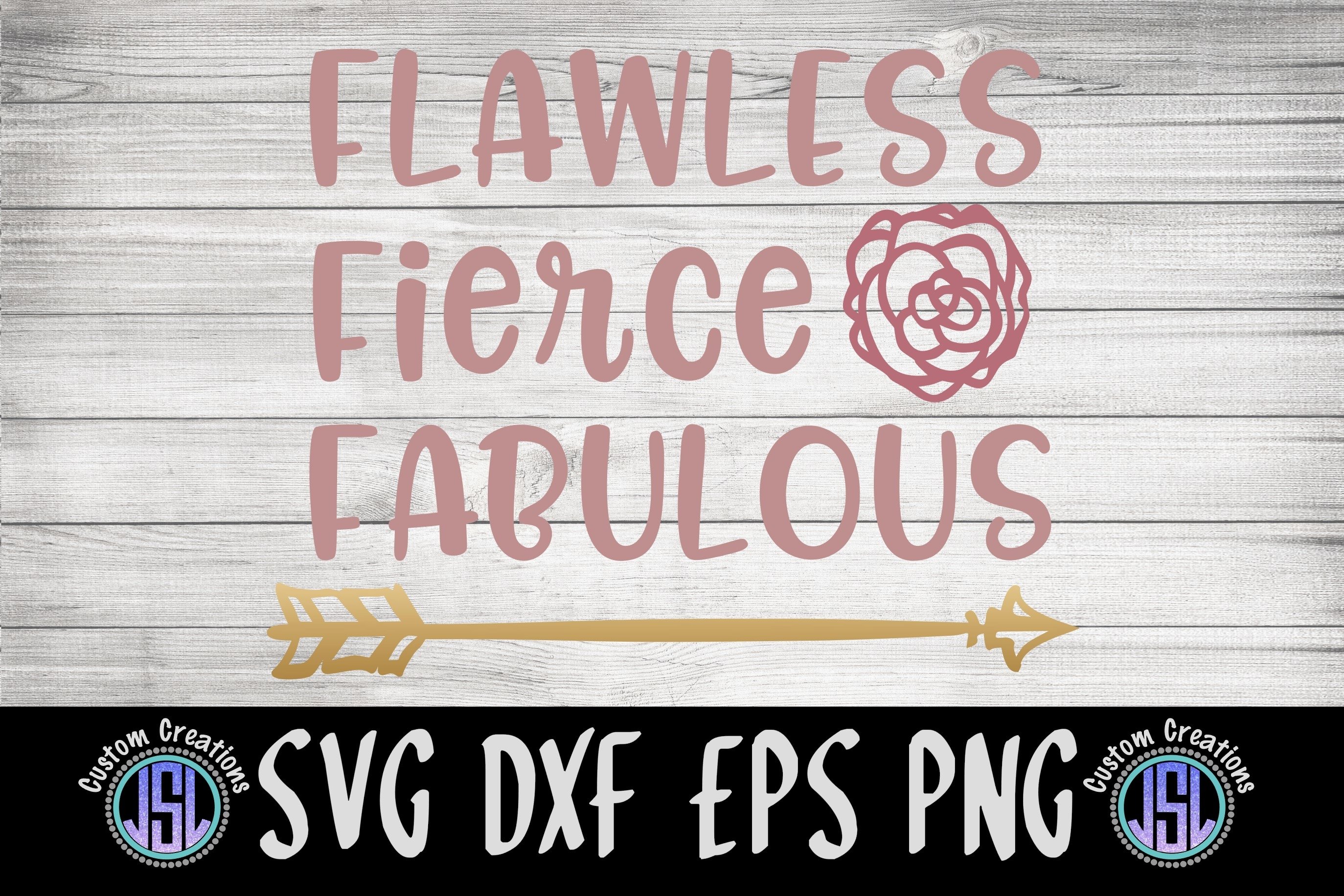 Flawless Fierce Fabulous | Baby Girl SVG | SVG DXF EPS PNG (174715 ...