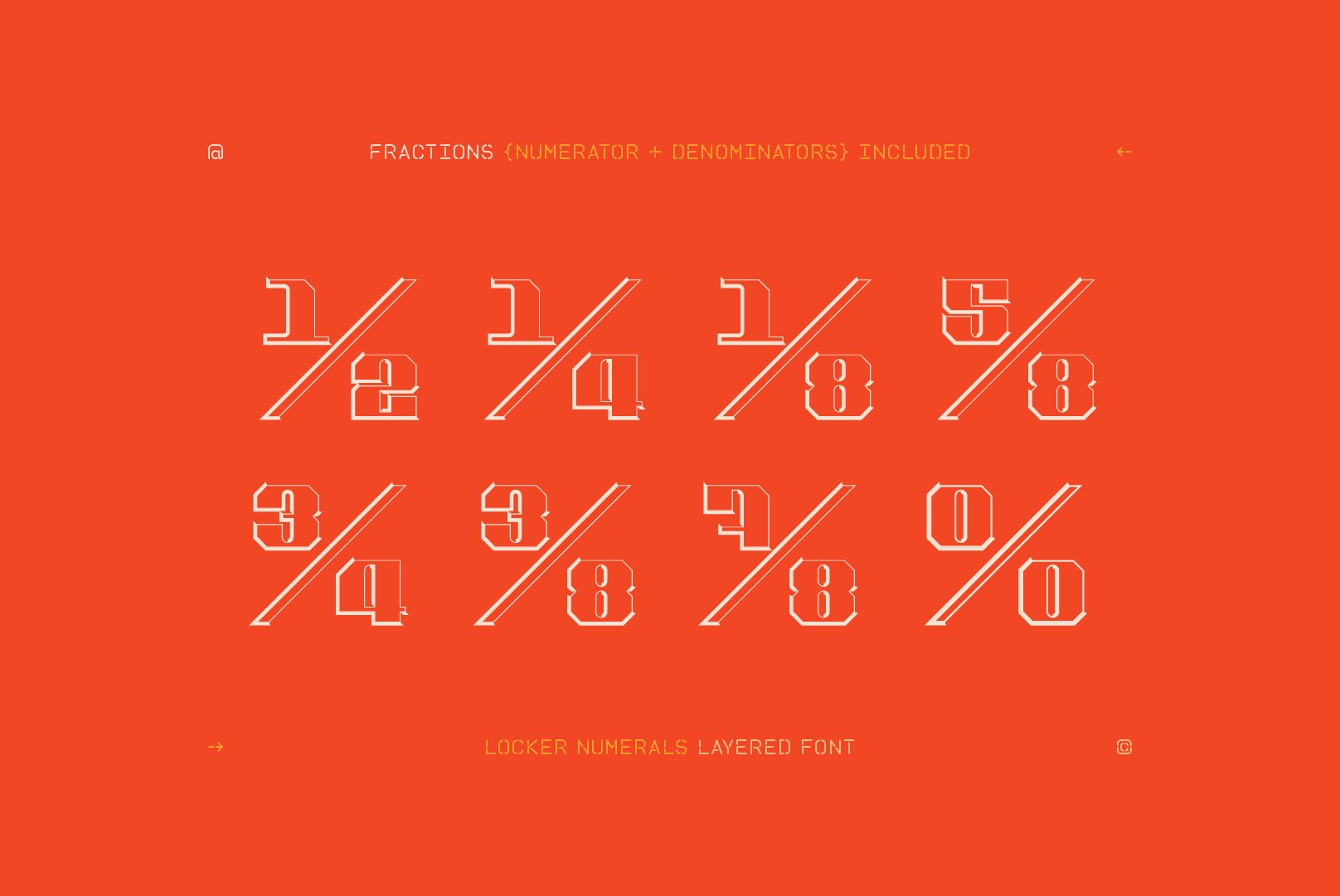 Locker Numerals (571011) | Display | Font Bundles