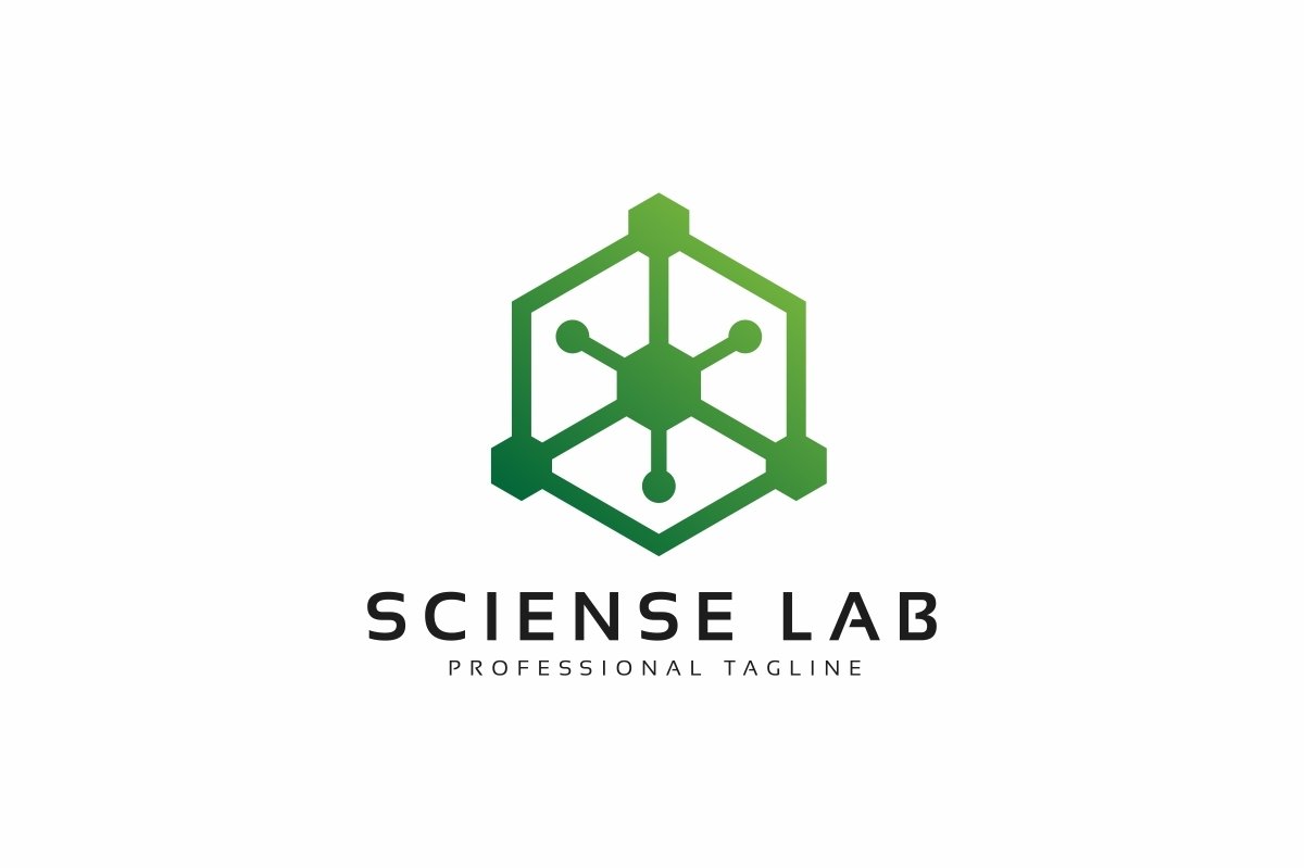 Sciense Hexagon Lab Logo (905361) | Logos | Design Bundles