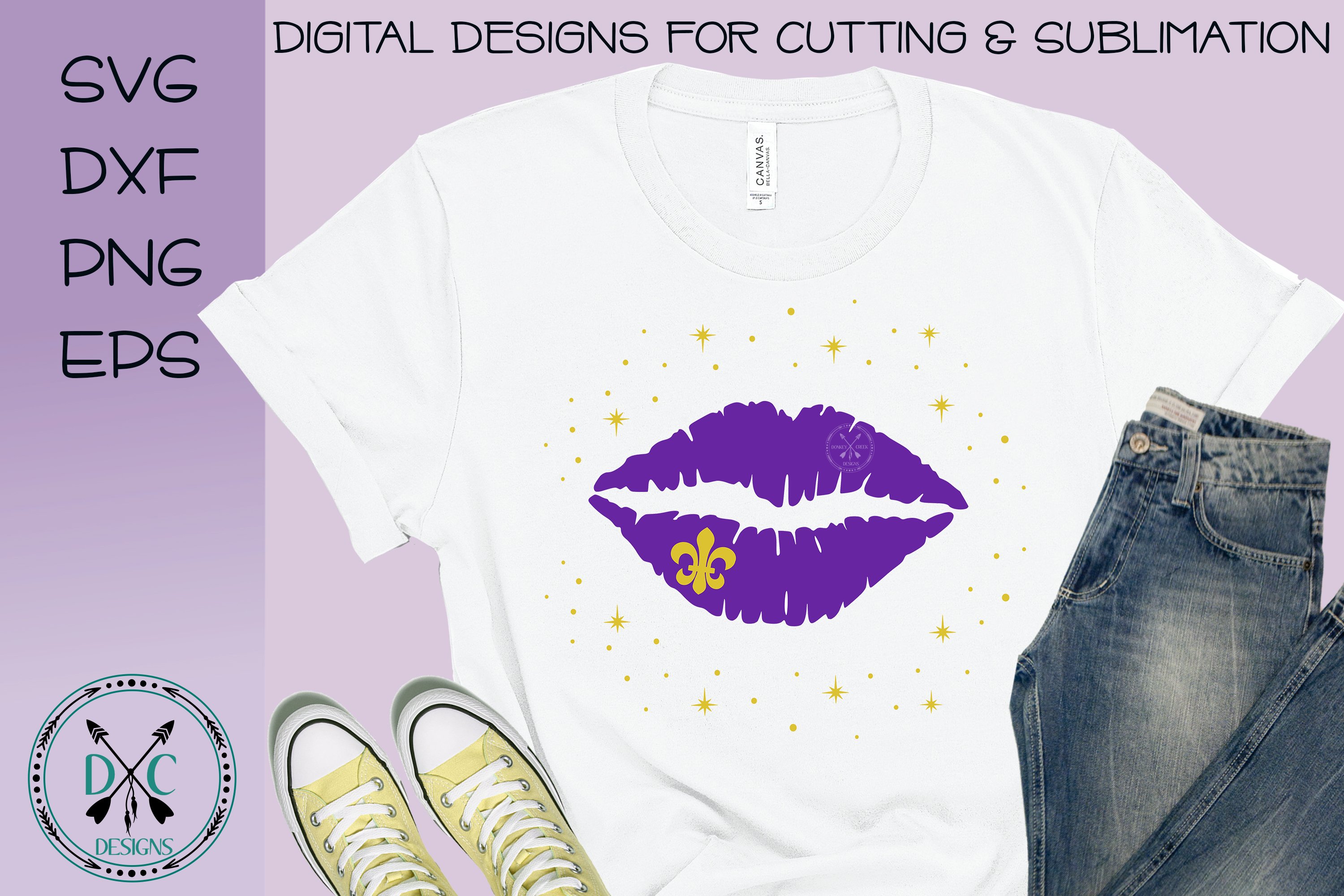 Mardi Gras SVG Distressed Lips (413823) | Cut Files | Design Bundles