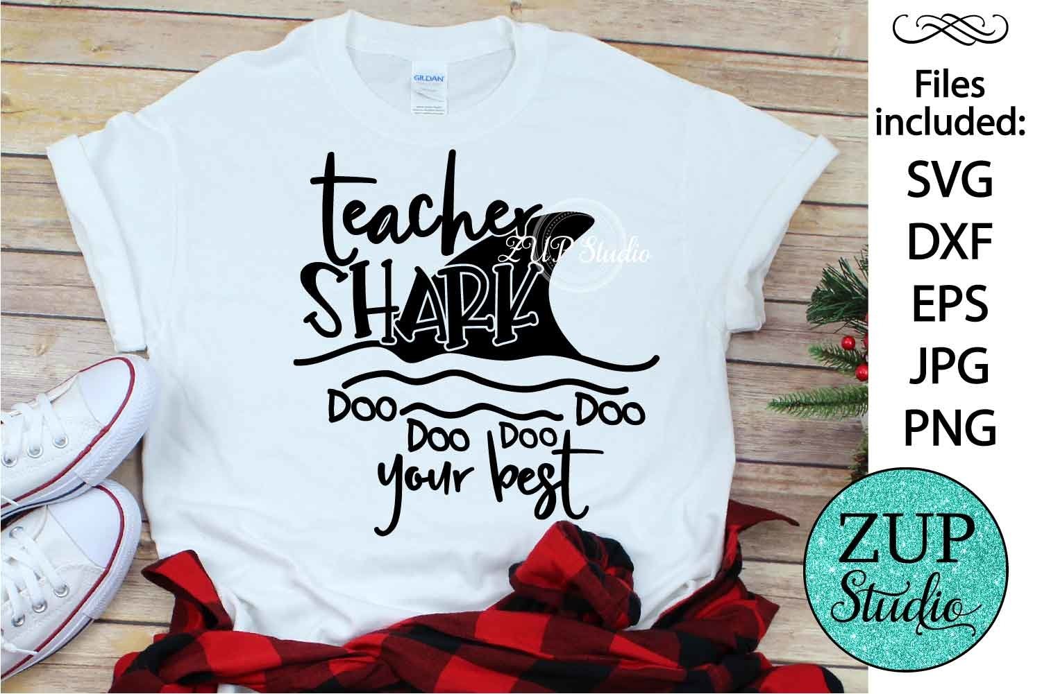 Teacher Shark SVG Digital Design Cutting files 509 (697262) | SVGs ...