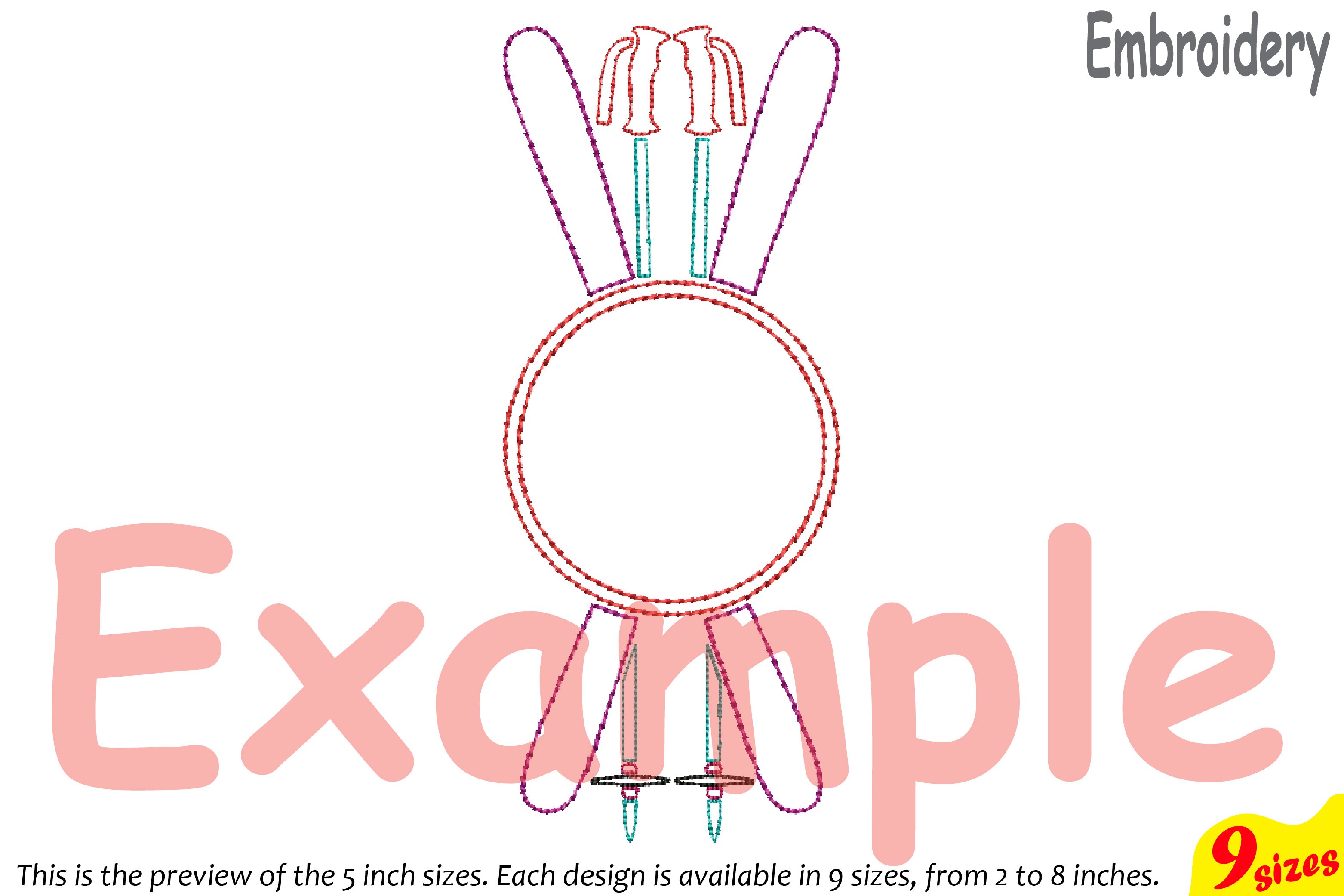 Winter Ski Designs for Embroidery Machine Instant Download Commercial ...