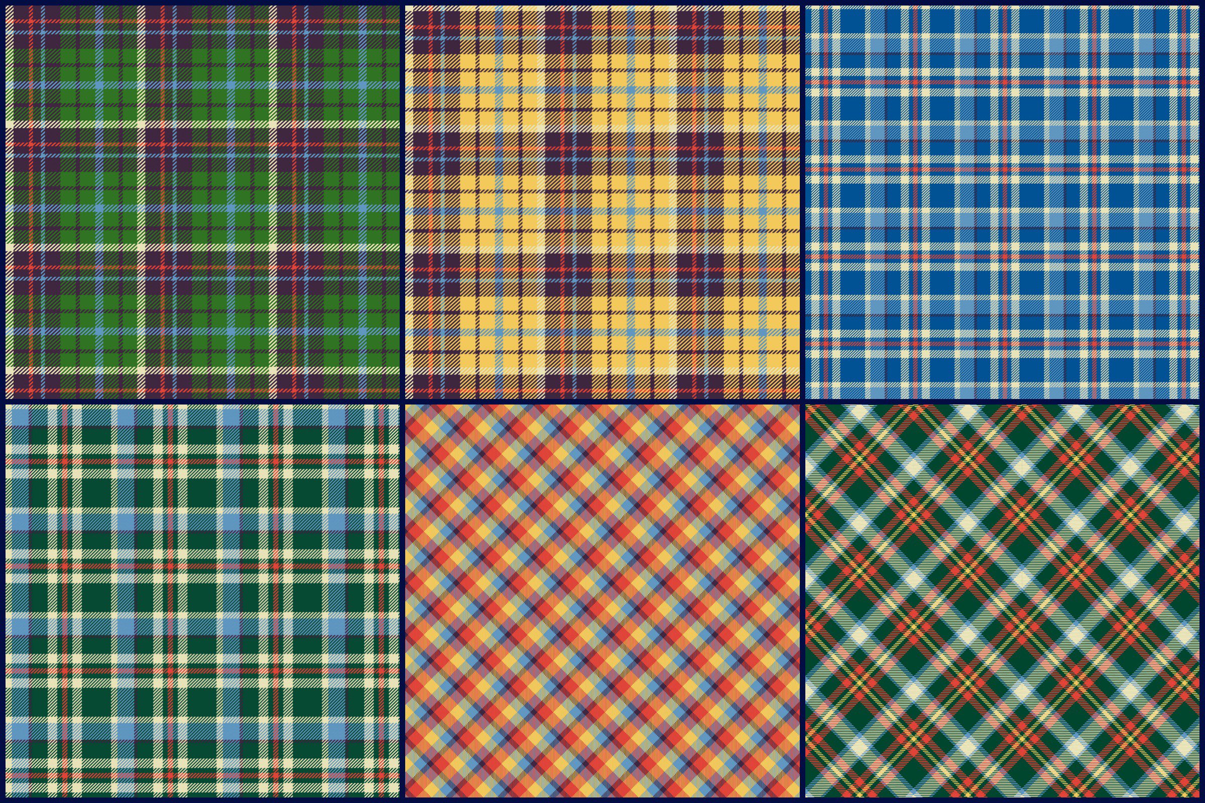 Scottish Tartan Digital Papers (564649) | Illustrations | Design Bundles