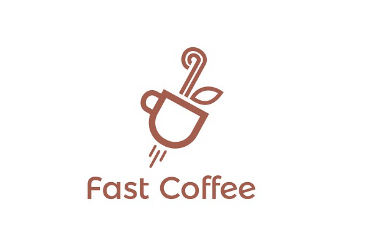 Fast Coffee Logo (560074) | Logos | Design Bundles