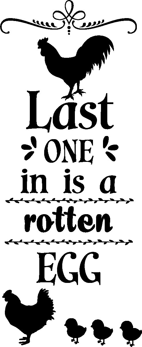 Last one in is a rotten egg (35694) | Illustrations | Design Bundles