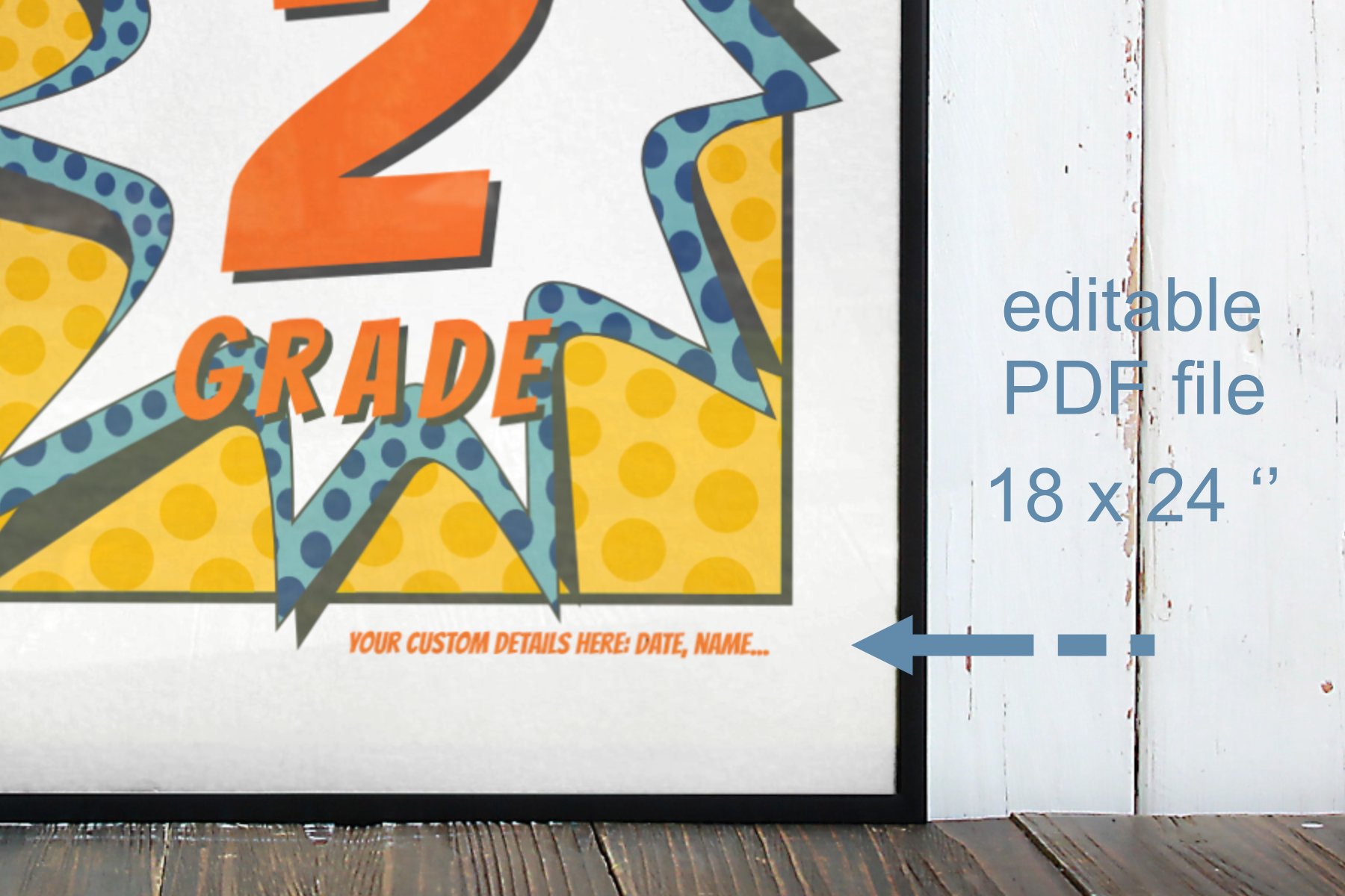 Set of 2 Posters School Memories 2nd Grade Editable PDF (580587 ...