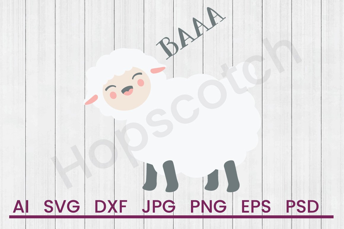 Sheep SVG, Baaa SVG, DXF File, Cuttatable File (268896) | SVGs | Design ...