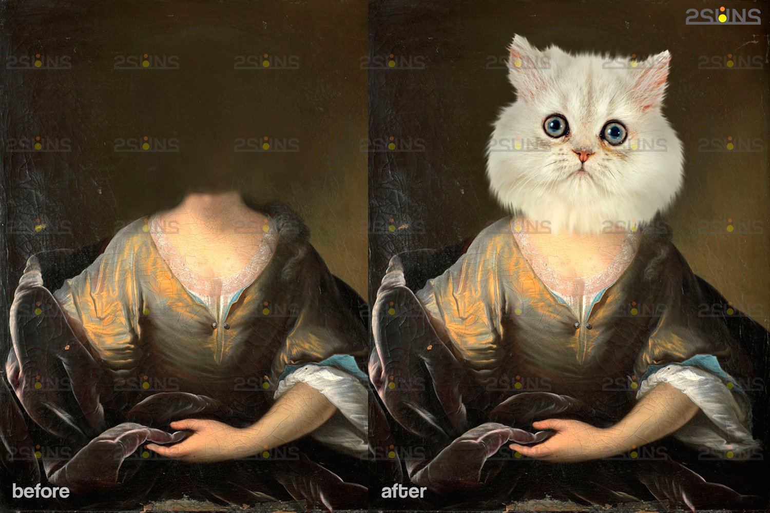 Royal Pet Portrait Templates Pet Painting Oil Photoshop V 3 617027 