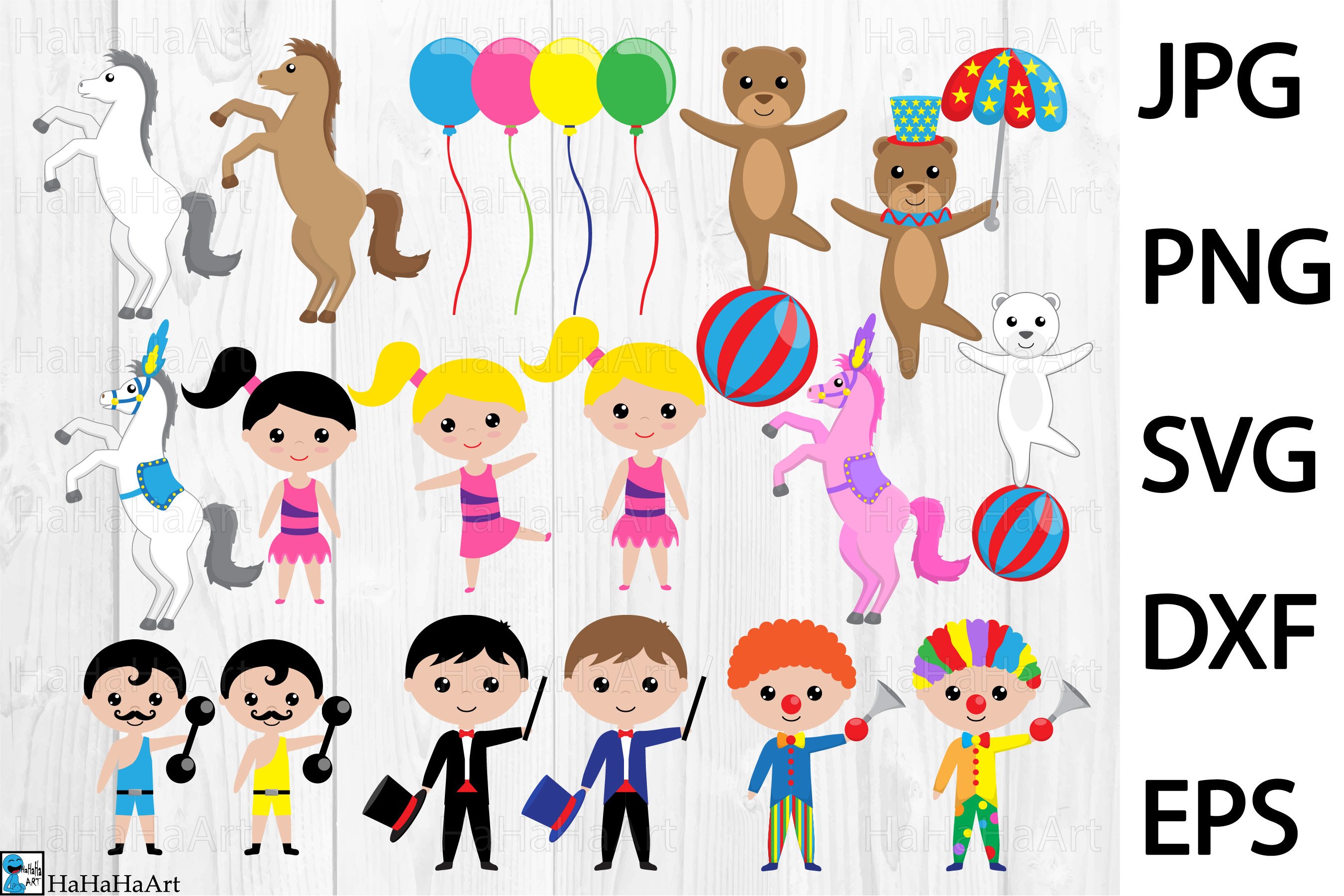 Circus Performance - Print and Cut 366c (513694) | Illustrations ...