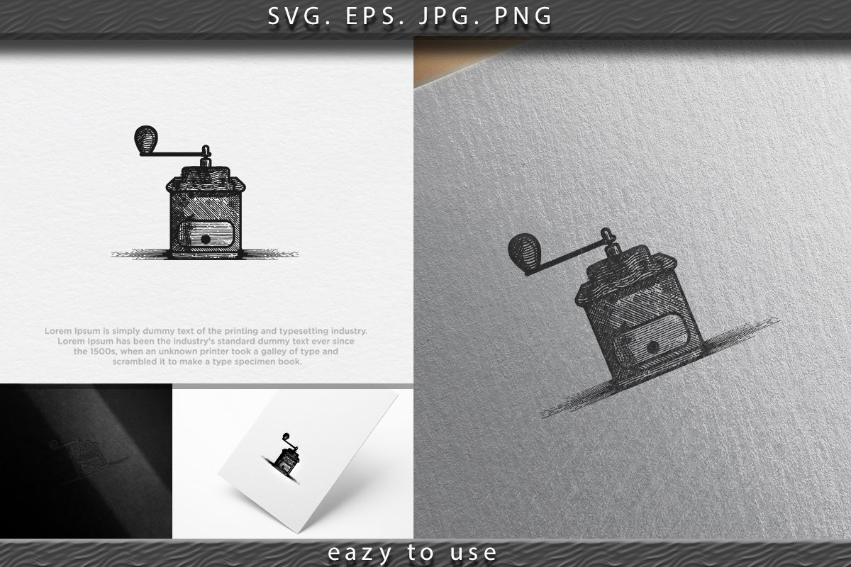 hand drawn grinder, roaster, coffee logo Designs Inspiration (693659 ...