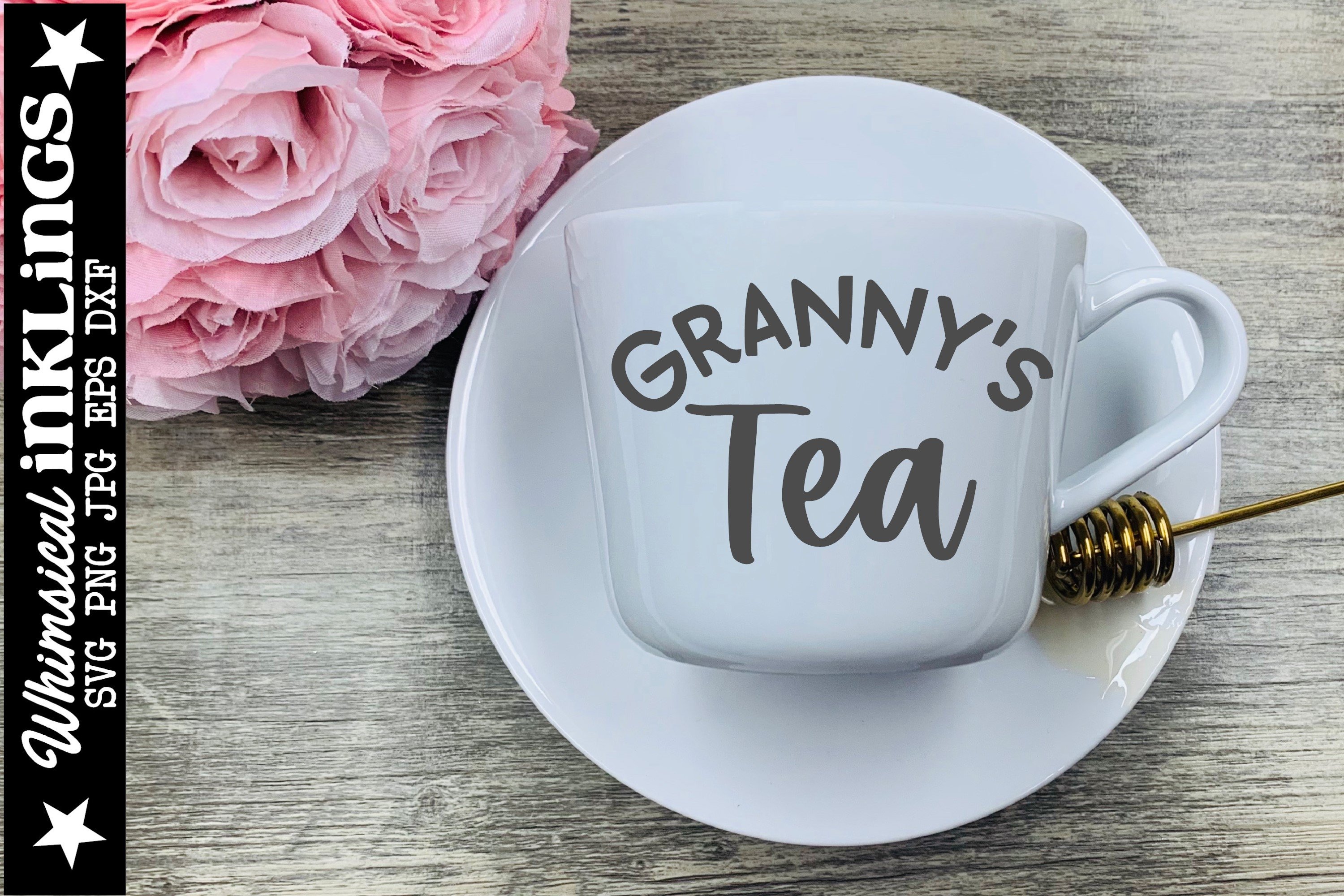 Grannys Tea SVG (1123587) | SVGs | Design Bundles