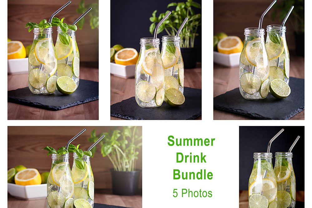 Basil, lime and lemon fresh summer drink bundle (626702) | Food and ...