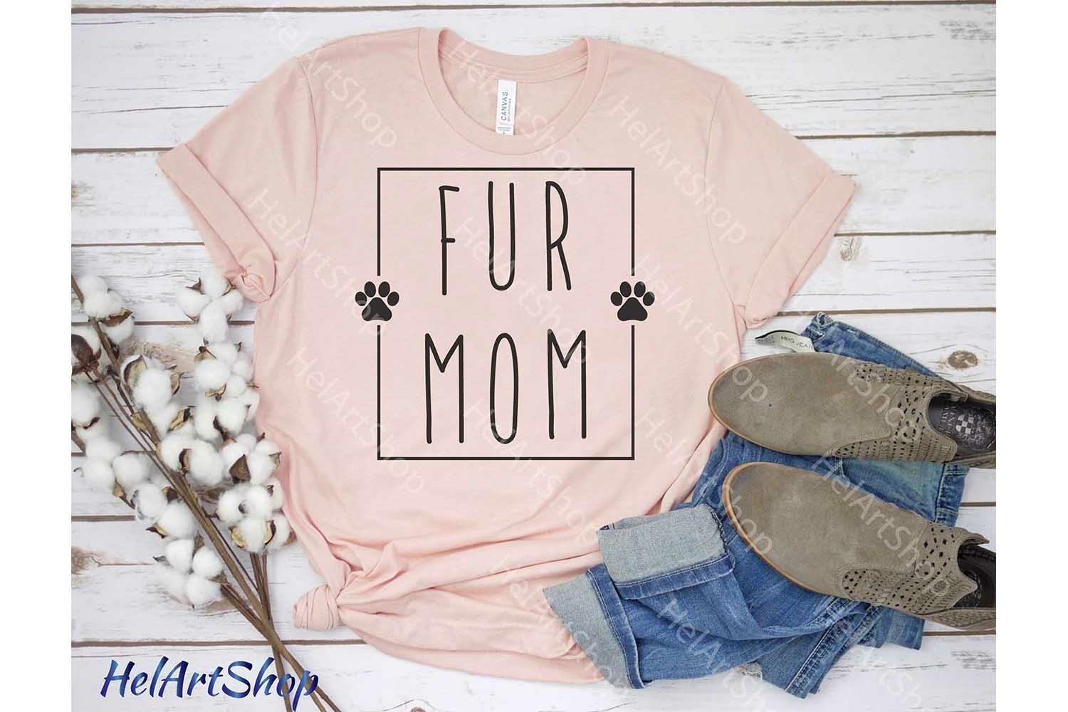 Fur Mom SVG, Dog Mom SVG, Dog Lover Svg (1259190) | SVGs | Design Bundles