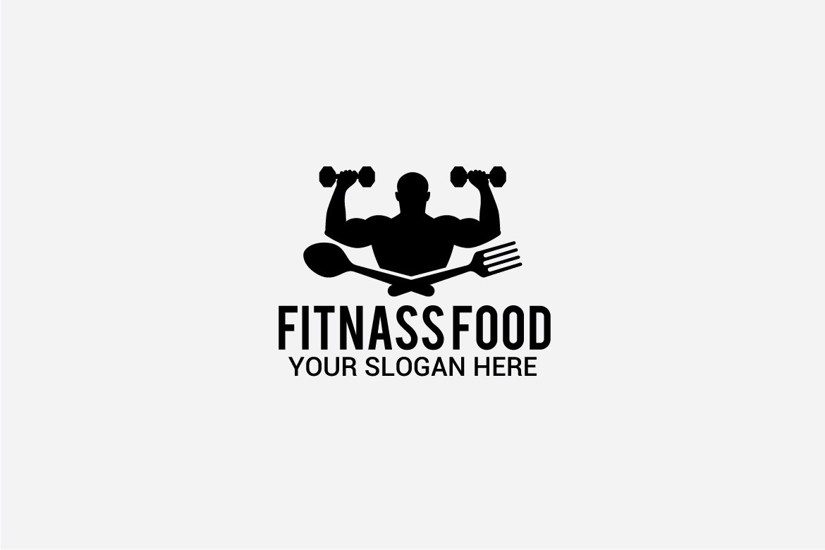 fitness food logo (420037) | Logos | Design Bundles