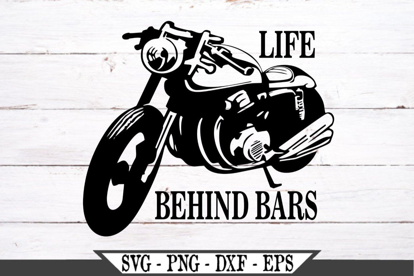 Life Behind Bars Motorcycle SVG (484406) | SVGs | Design Bundles