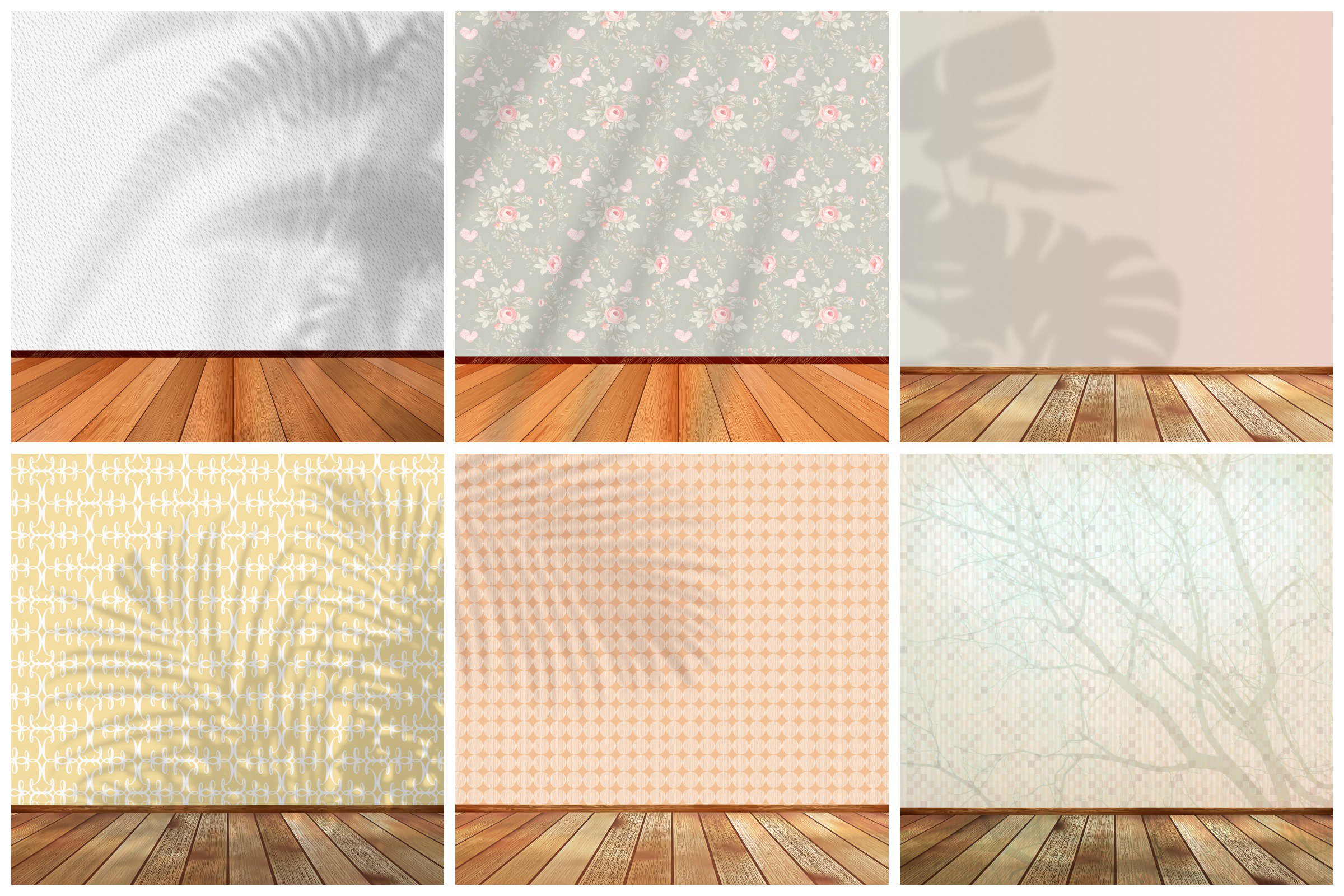 Interior Rooms Backdrops and Digital Papers (564690) | Backgrounds ...