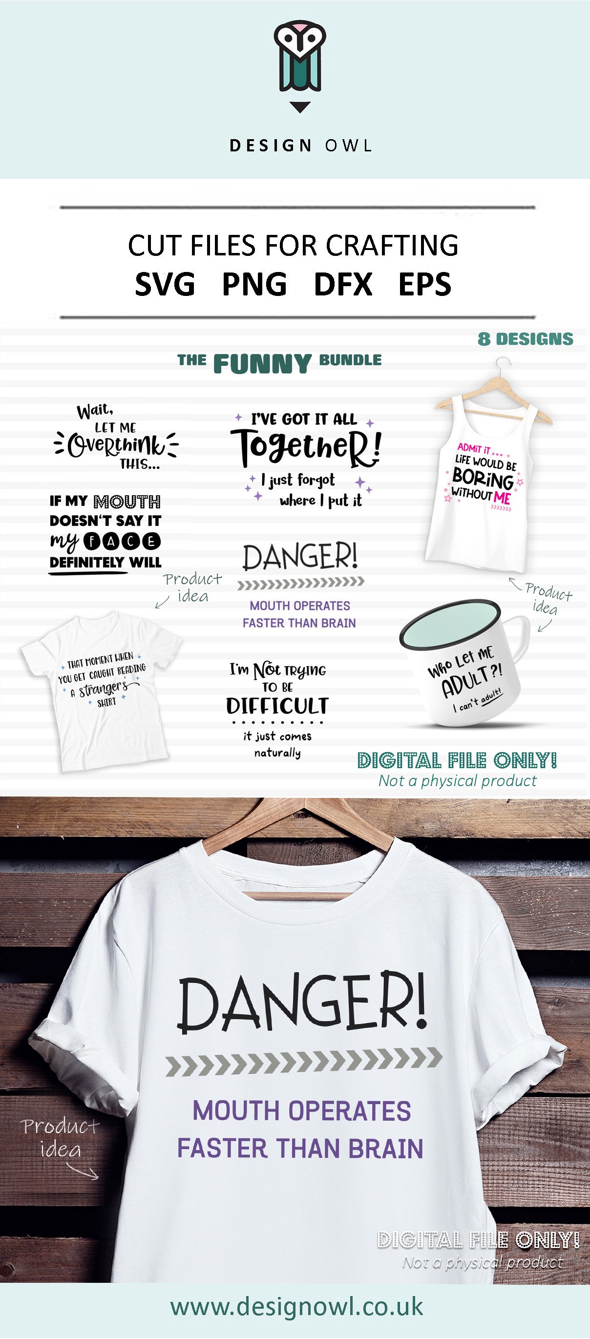 Funny Bundle- SVG cut file bundle (223126) | Cut Files | Design Bundles