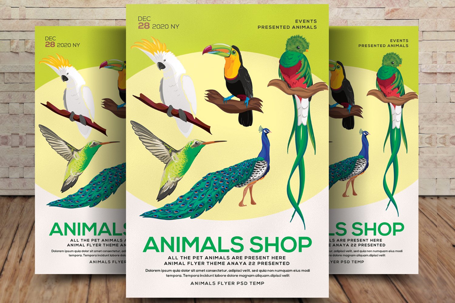 Animals Shop Flyer (475569) | Flyers | Design Bundles
