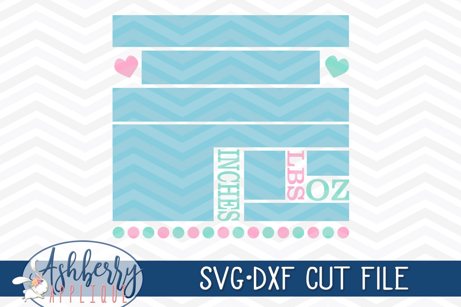 Birth Stat Template SVG/DXF Cut File (1182079) | Cut Files | Design Bundles
