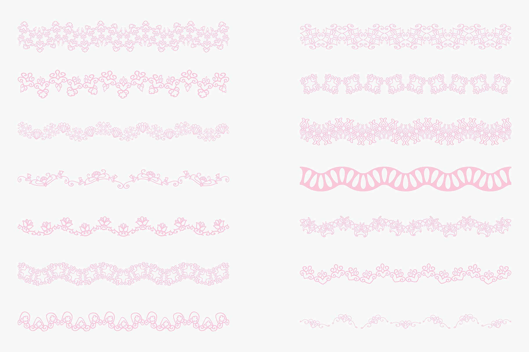 Light pink Lace Borders Clipart & Vectors - Light pink Lace (146396 ...