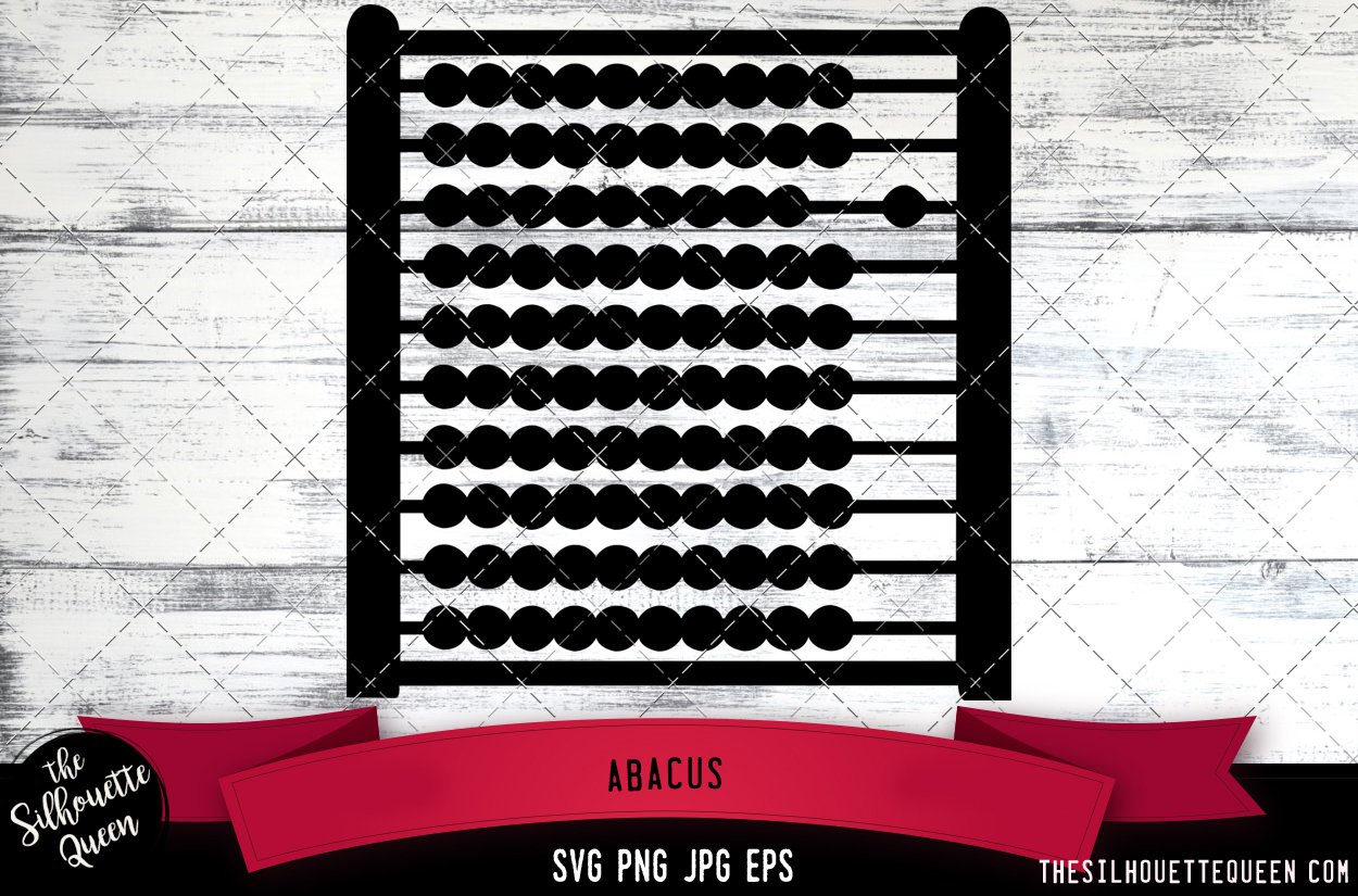 Abacus Silhouette Vector