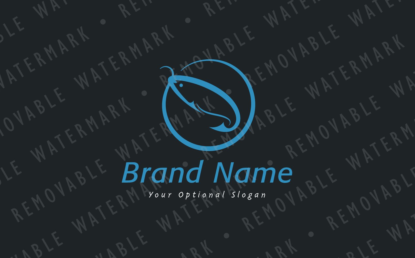 Fish Hook Logo (115539) | Logos | Design Bundles