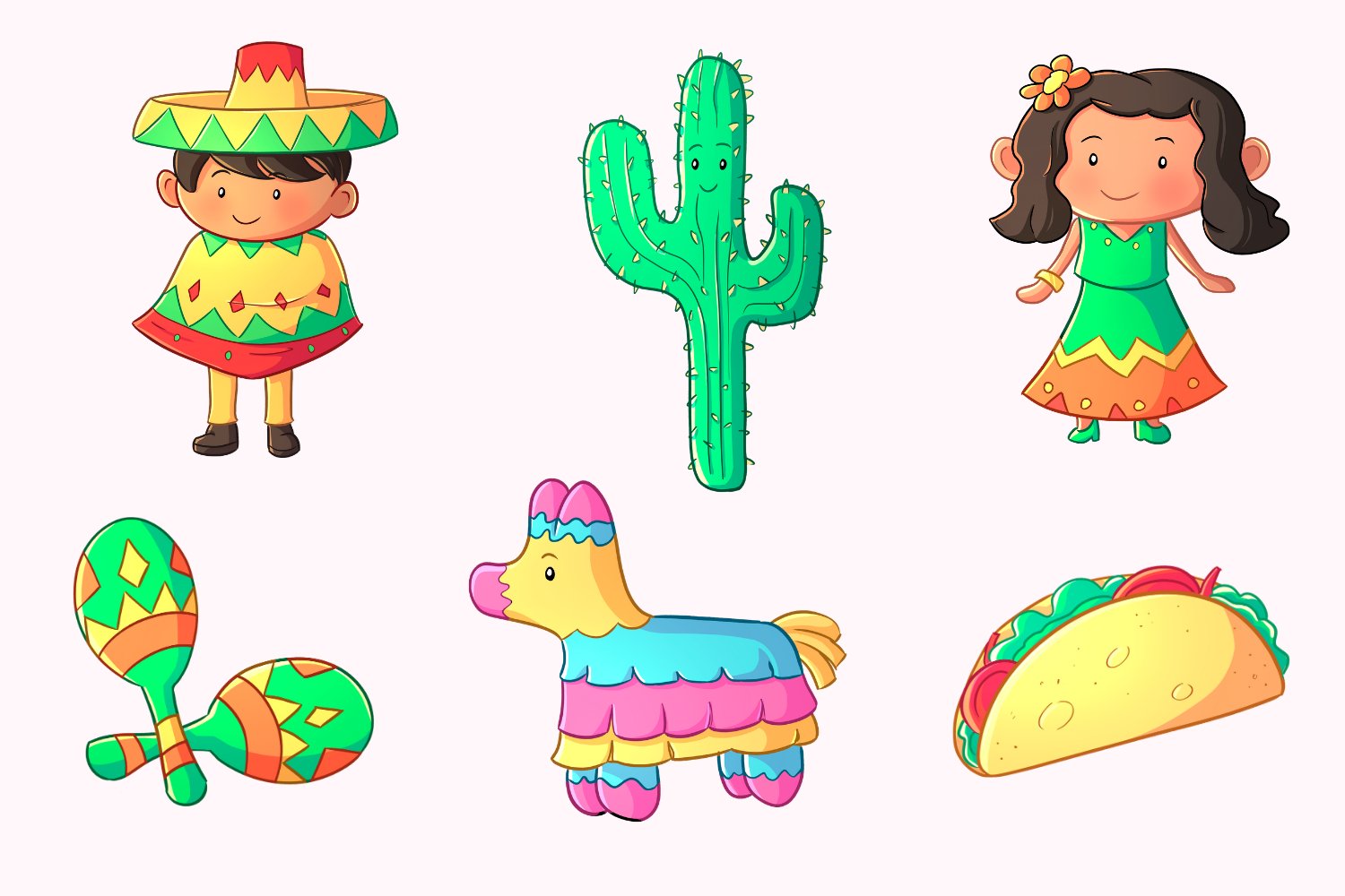 Cinco de Mayo Clip Art Collection (541070) | Illustrations | Design Bundles