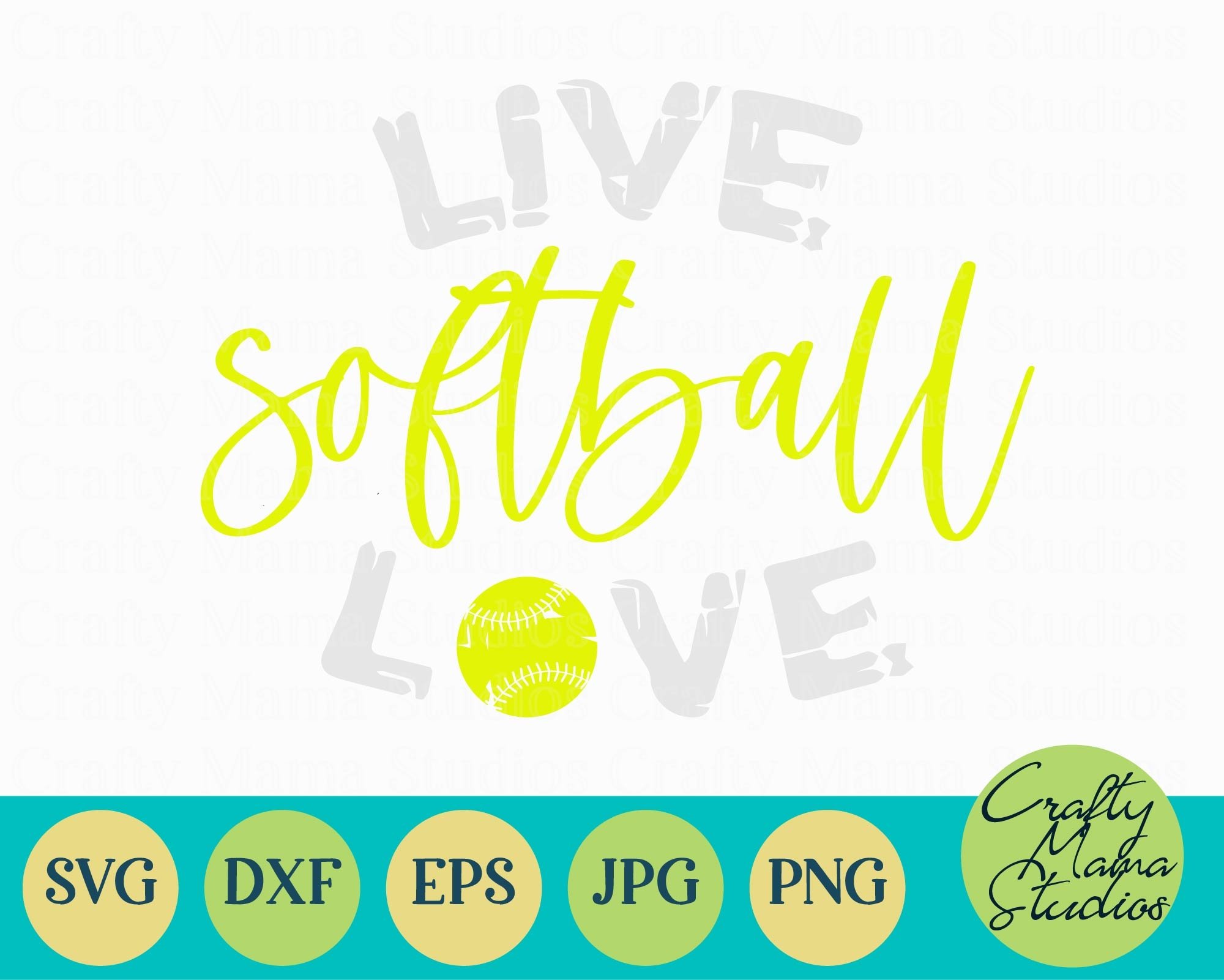 Softball SVG, Live Love Softball SVG, Softball Is Life SVG (682378 ...
