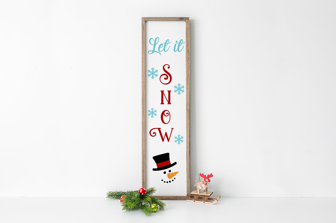 Christmas Vertical Porch Signs, Christmas porch sign svg (941962) | Cut ...