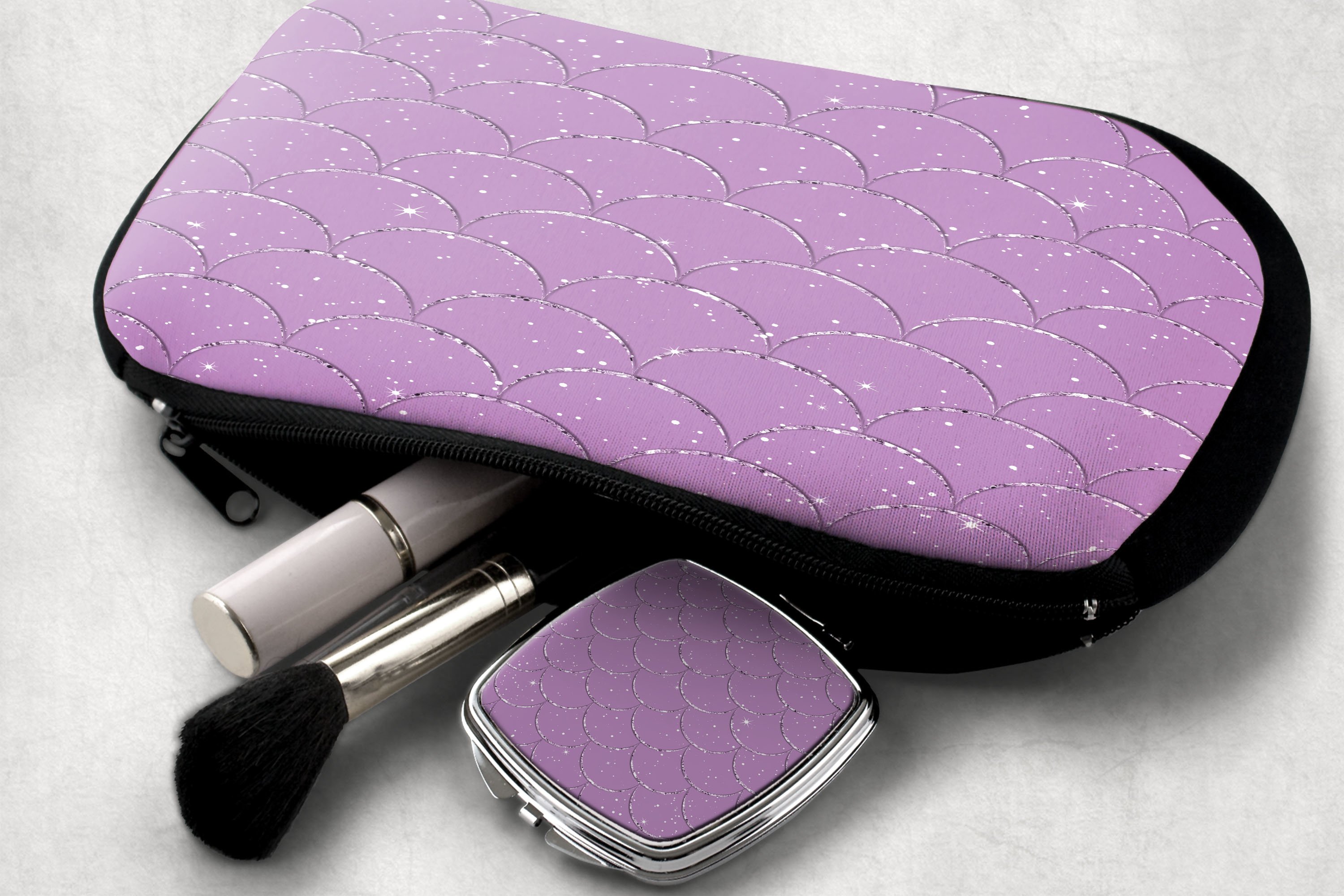 100 Seamless Fantasy Glitter Mermaid Scale Digital Papers (291686 ...