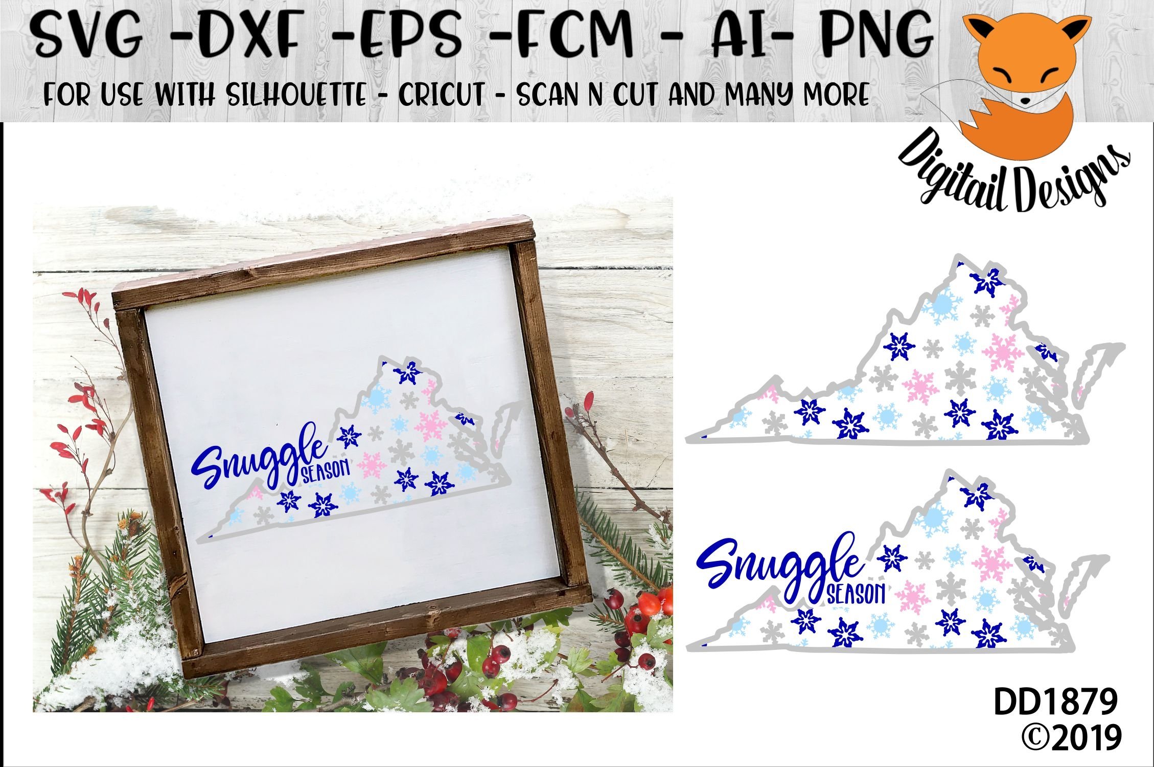 Virginia Snowflake Winter SVG (389799) | SVGs | Design Bundles
