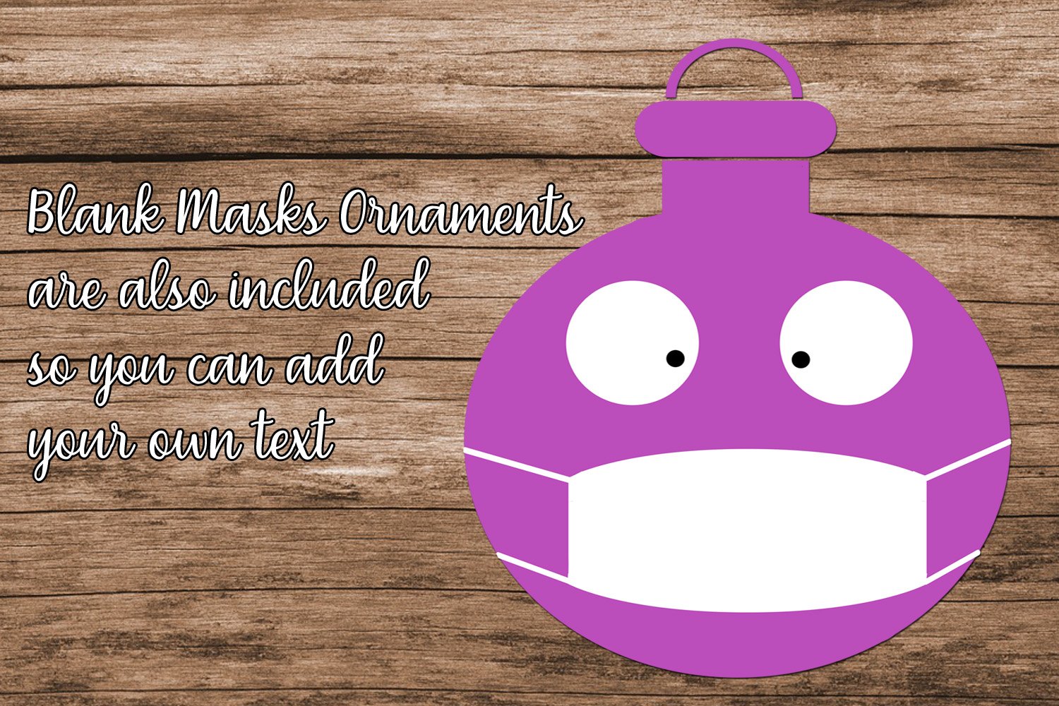 Christmas Ornaments with Face Masks Clipart- COVID Christmas (913535 ...