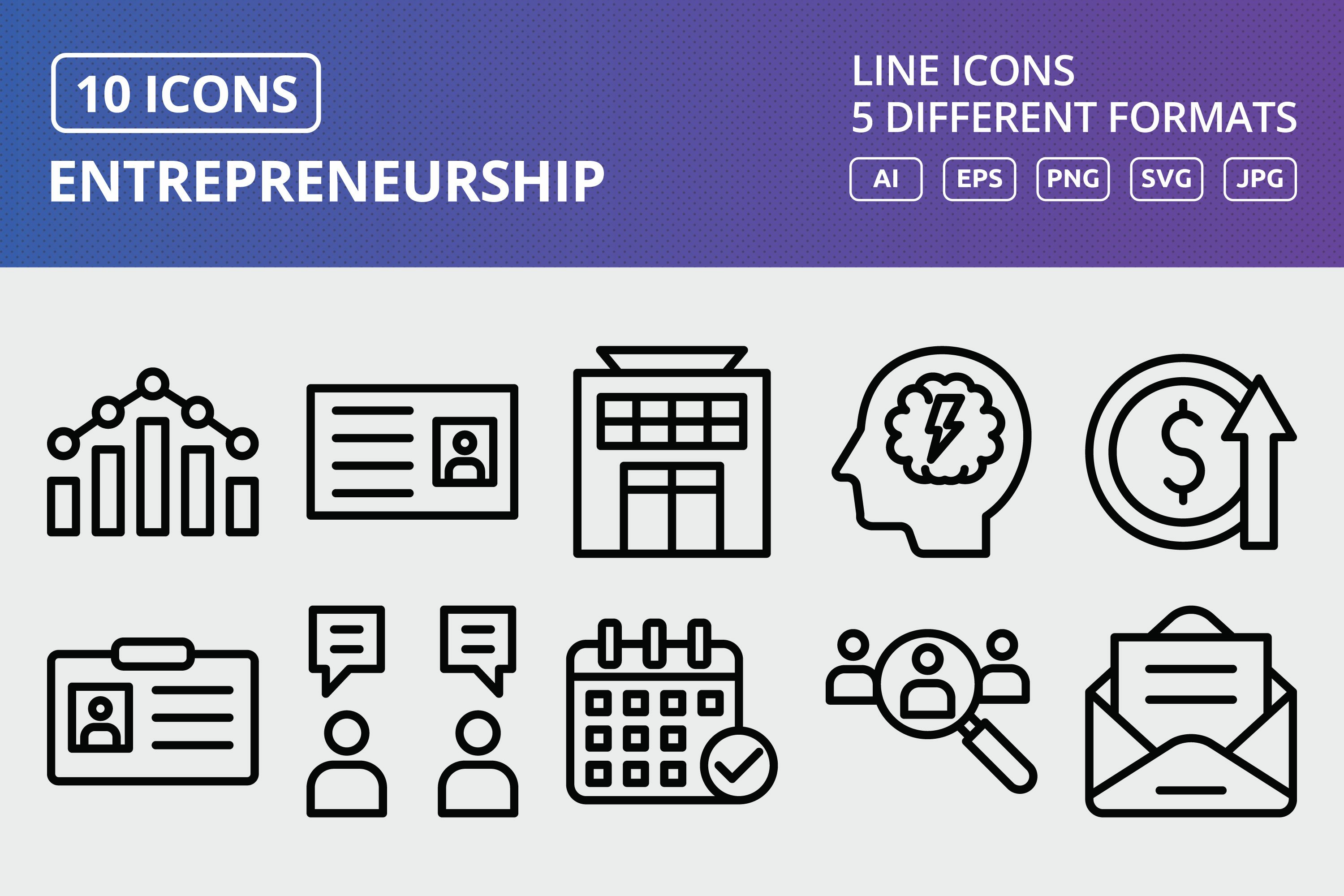 Vector Entrepreneurship Icon Set (2313999) | Icons | Design Bundles