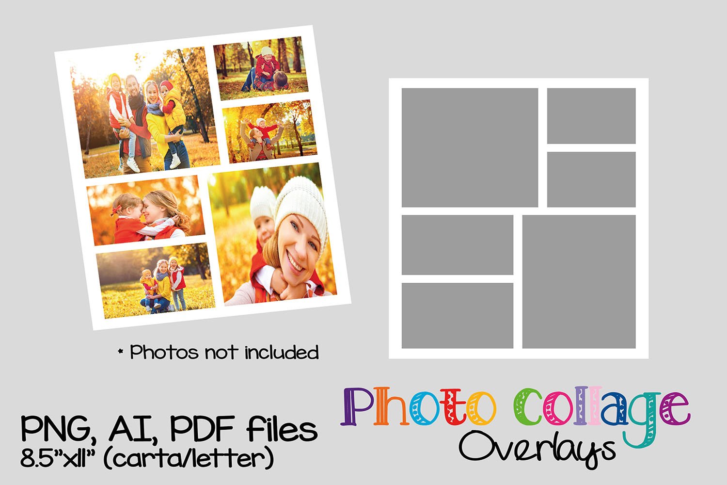 15 Photo collage templates bundle (477857) | Presentation Templates ...