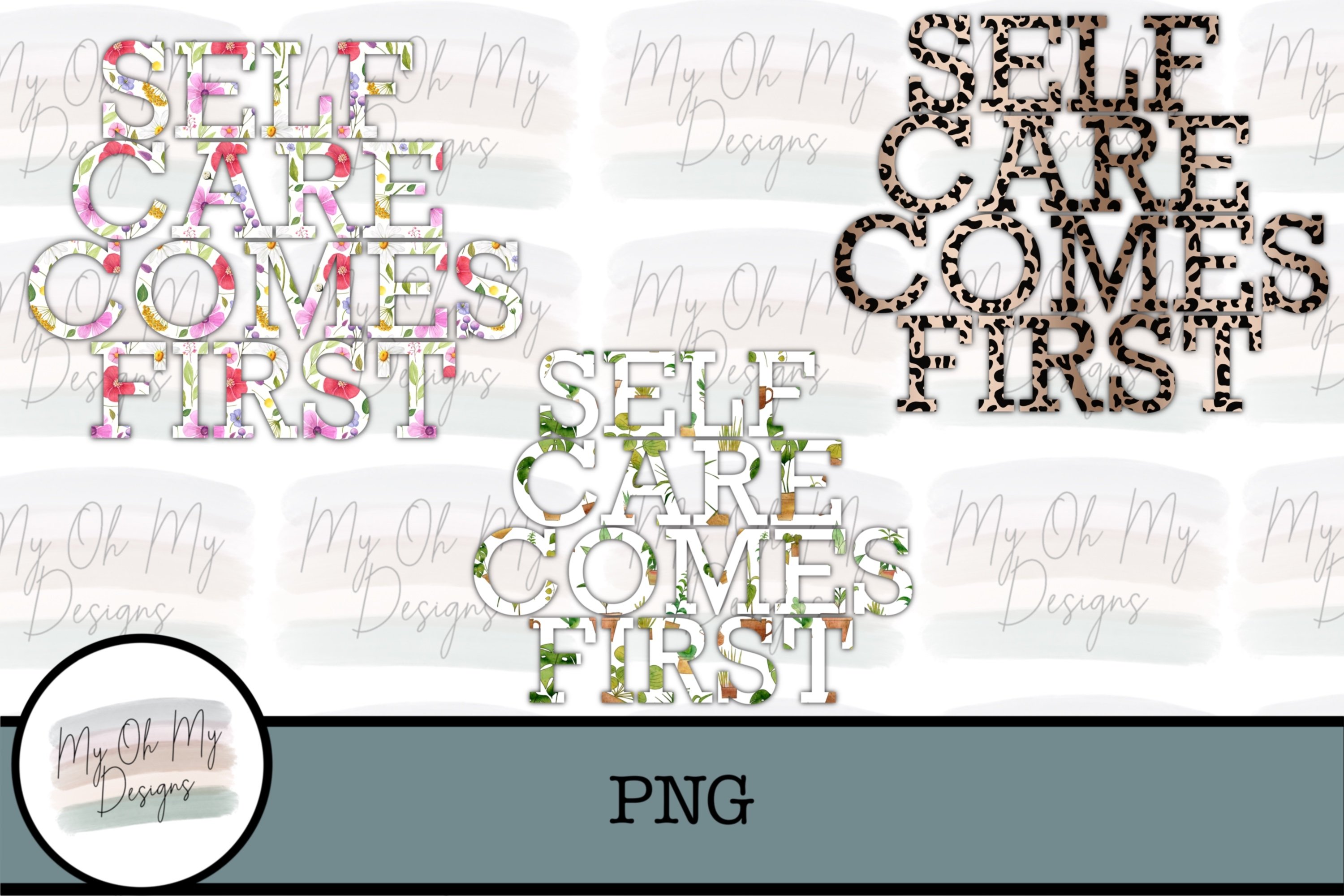 Self Care Comes First, PNG Bundle (1288772) | Sublimation | Design Bundles