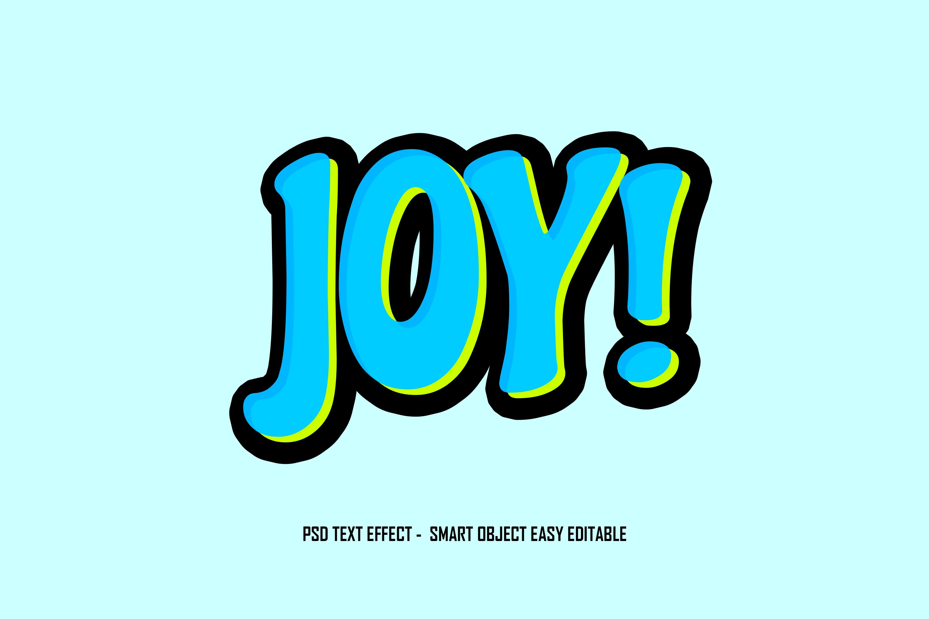 Joy Blue PSD Text Effect Smart (544695) | Photoshop Plugins | Design ...