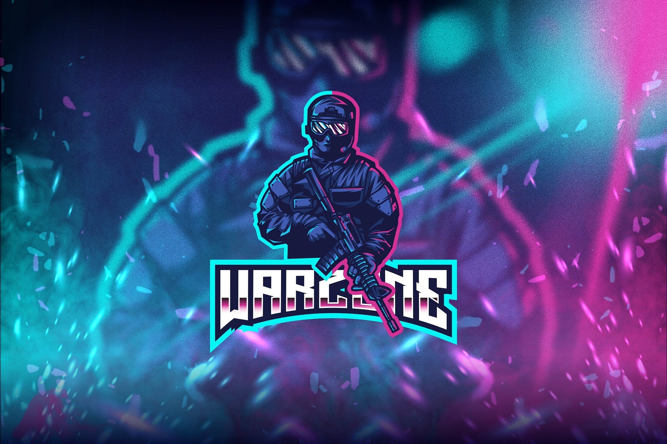 Warzone Esport Logo Template (627628) | Logos | Design Bundles