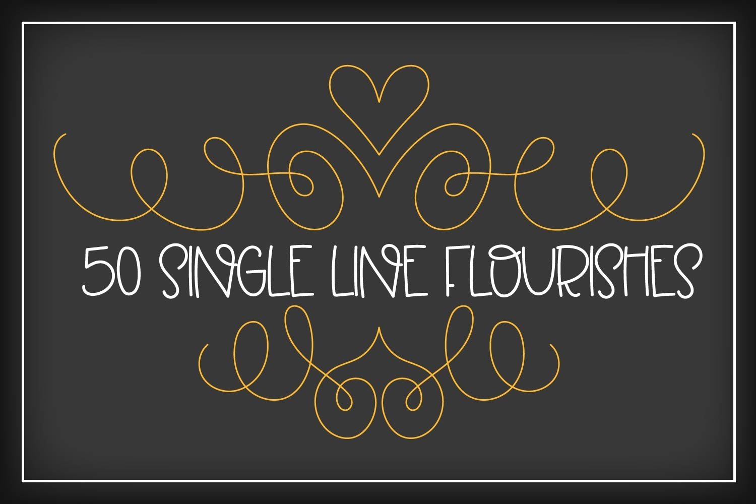 Single Line Flourish Bundle - 52 SVG's in total! (580128) | Single Line ...