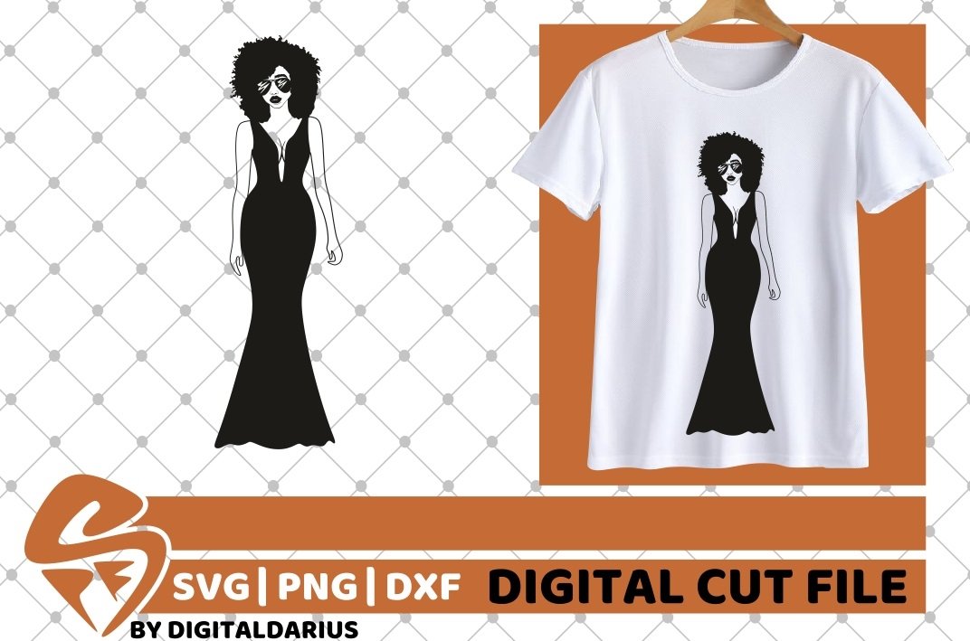 5x Black Woman Bundle SVG, afro lady svg, file, Africa svg (218406 ...