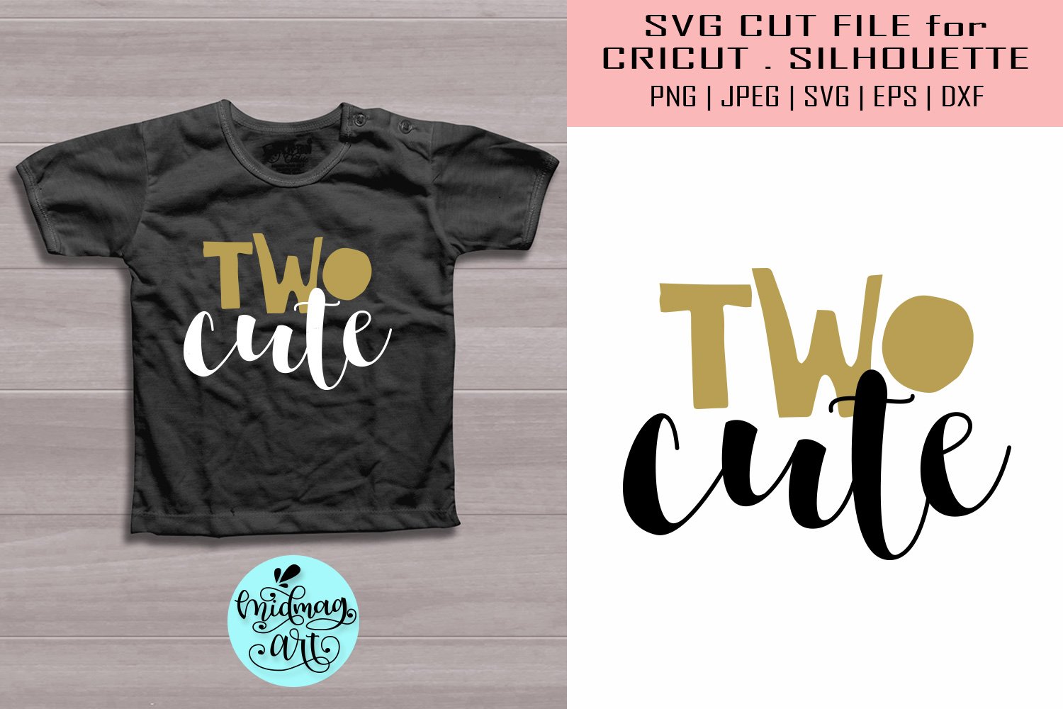 Two cute svg, second birthday svg