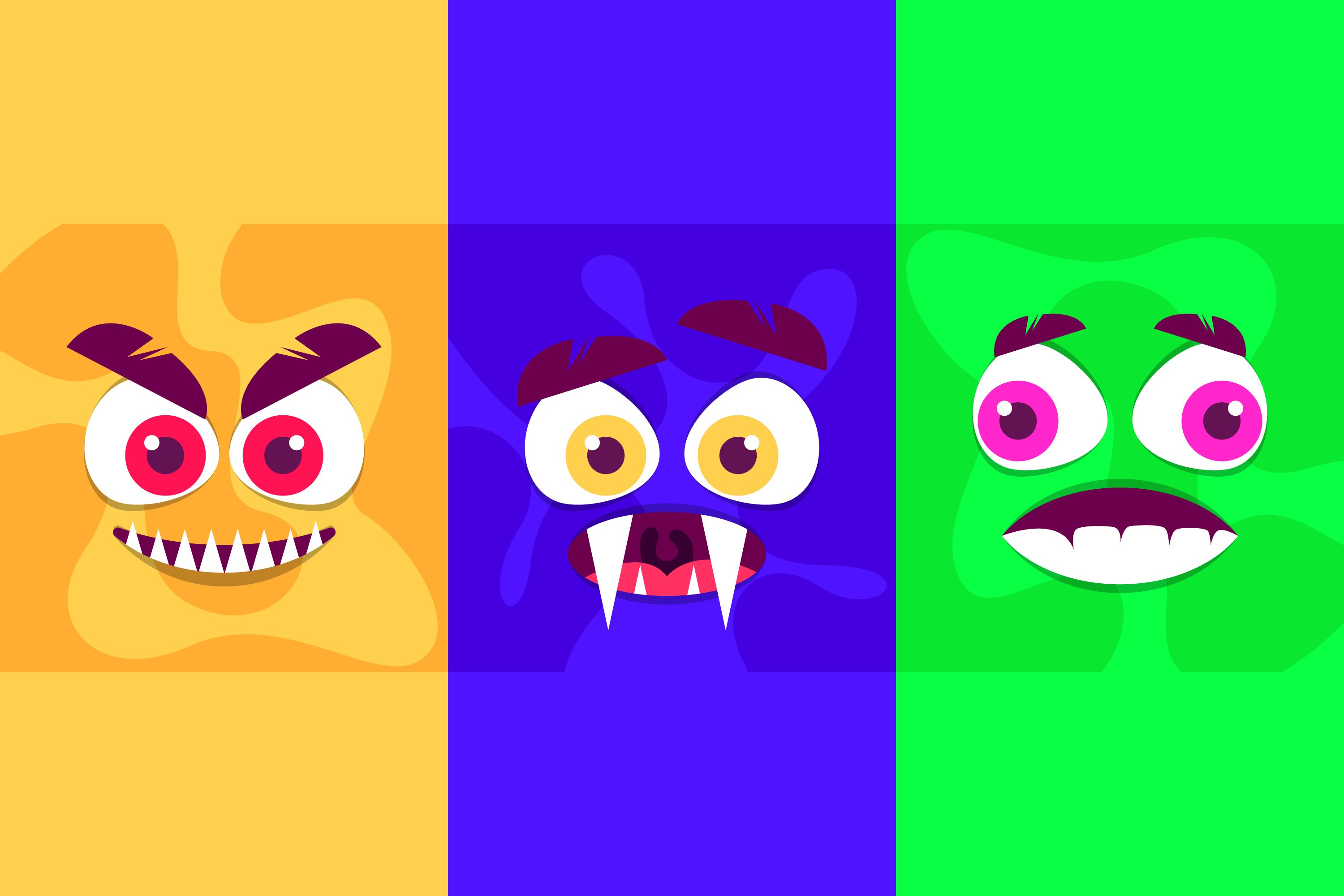 Funny Monster Faces