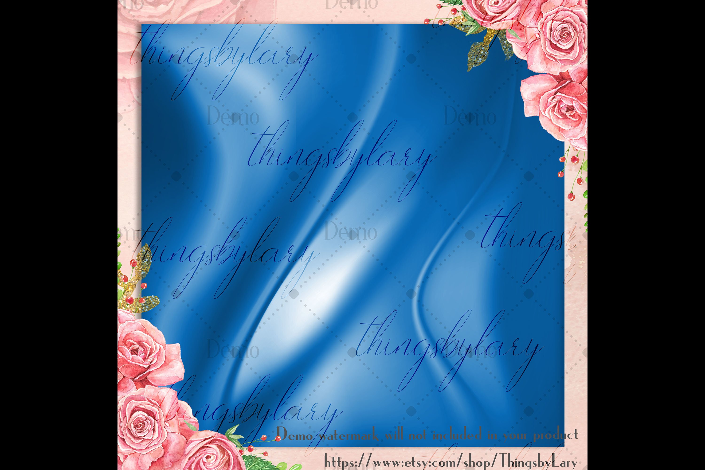 16 Royal Blue Luxury Silk Satin Cloth Texture Digital Papers (136047 ...